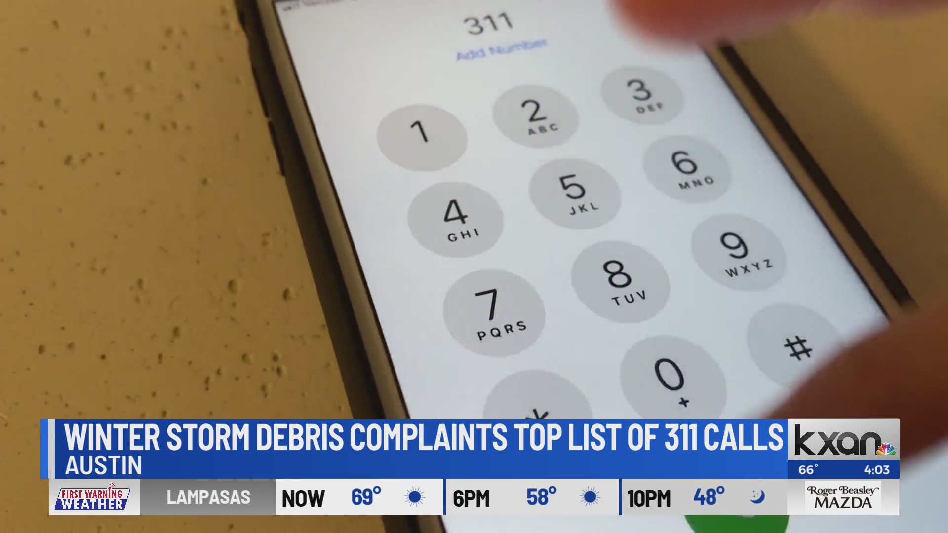 Winter storm debris complaints top list of Austin 311 calls – KXAN Austin