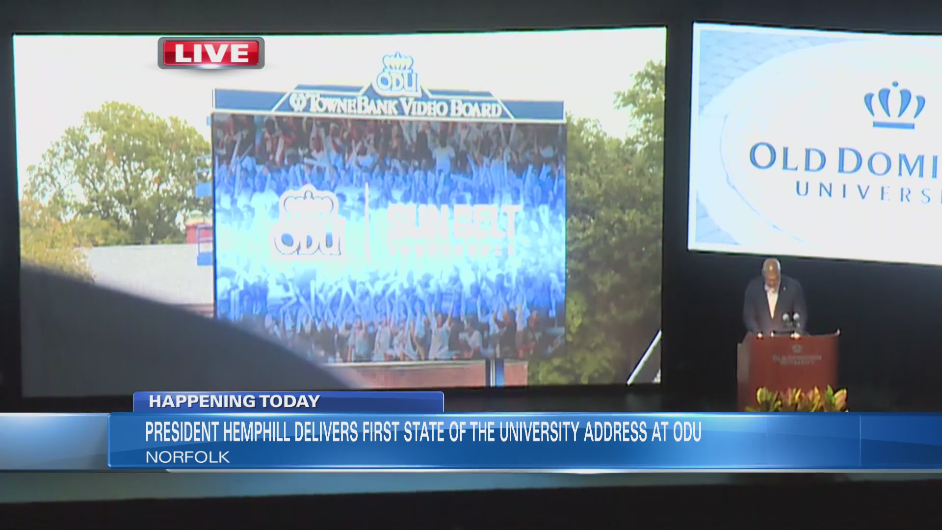 ODU president delivers his first State of the University Address – WAVY.com