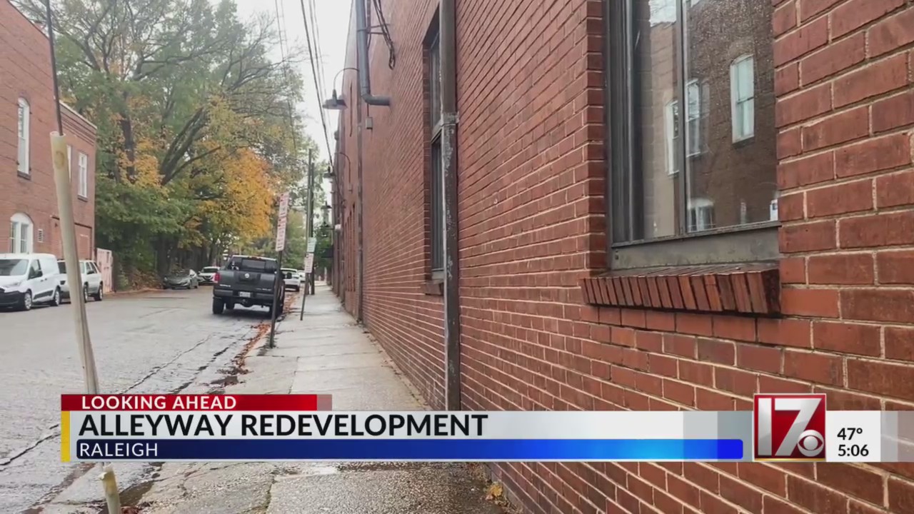 Alleyway redevelopment in downtown Raleigh – CBS17.com