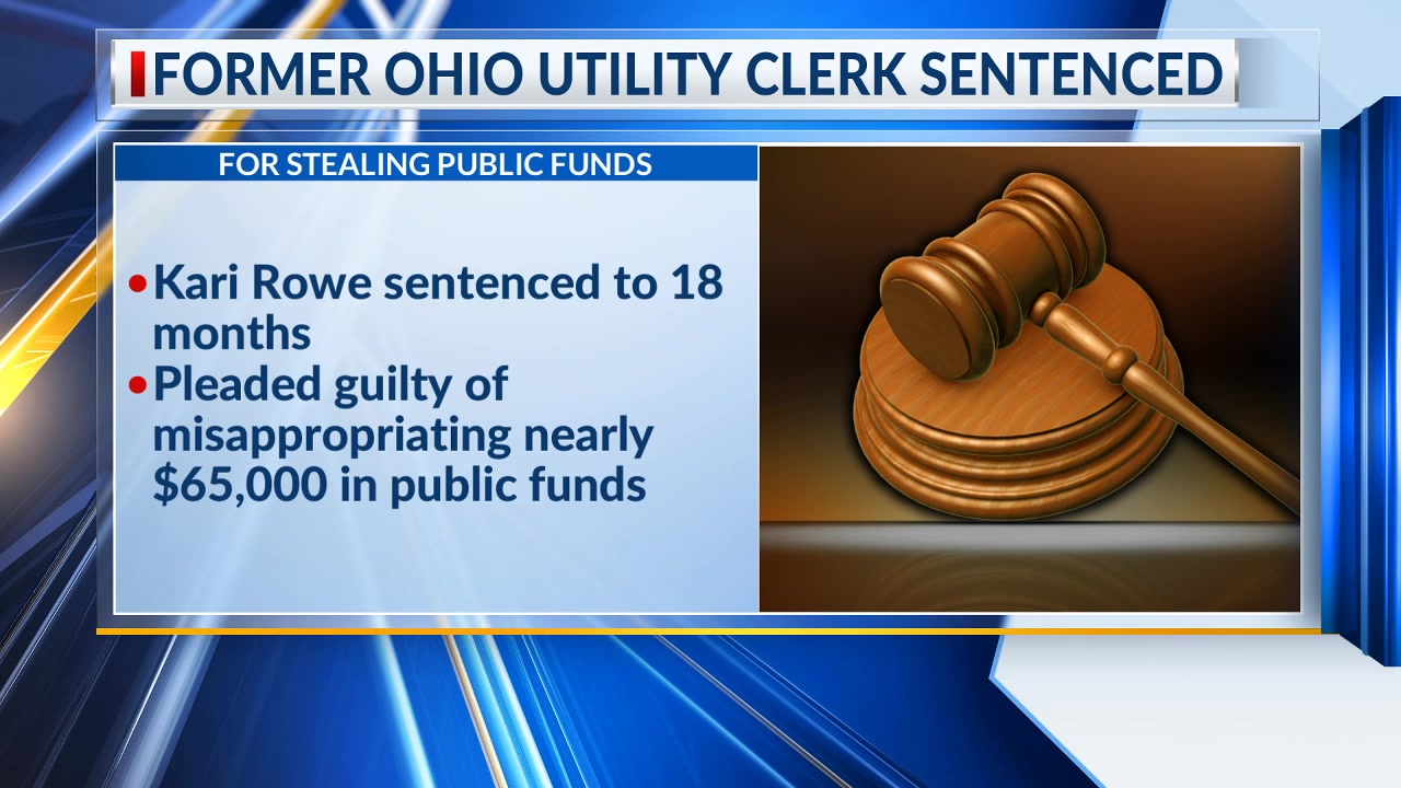 Former Ohio utility clerk sentenced for stealing public funds – NBC4 ...