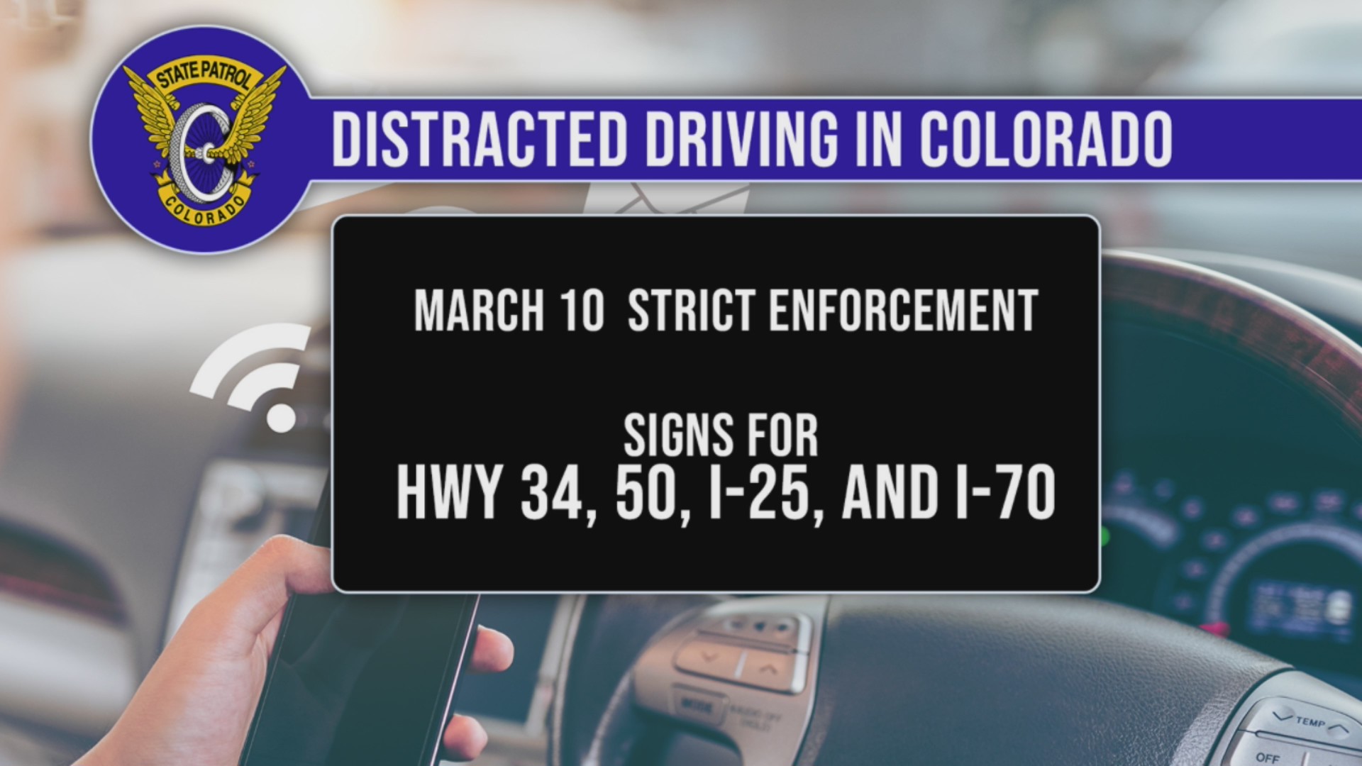 Troopers to enforce against distracted driving – FOX31 Denver