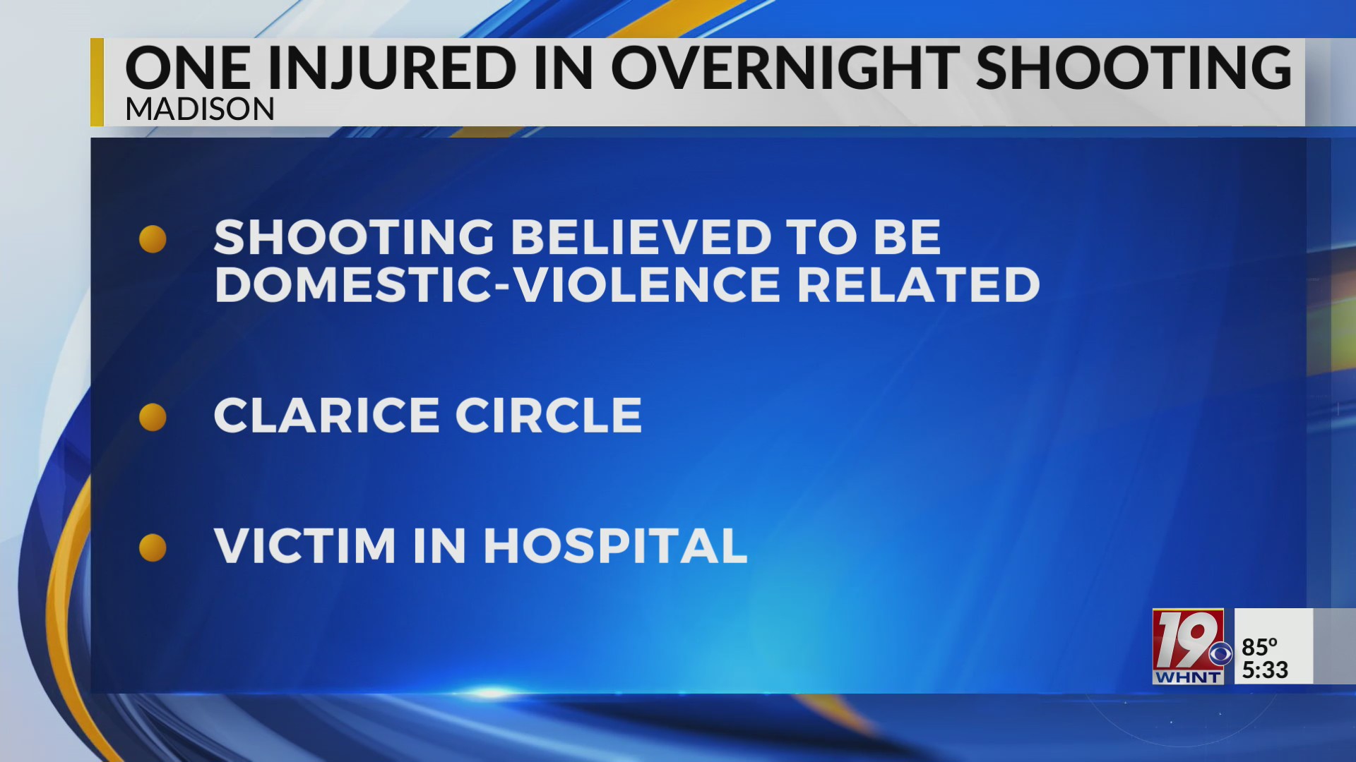 One Injured in Overnight Shooting | Oct. 1, 2023 | WHNT News 19 Sunday ...