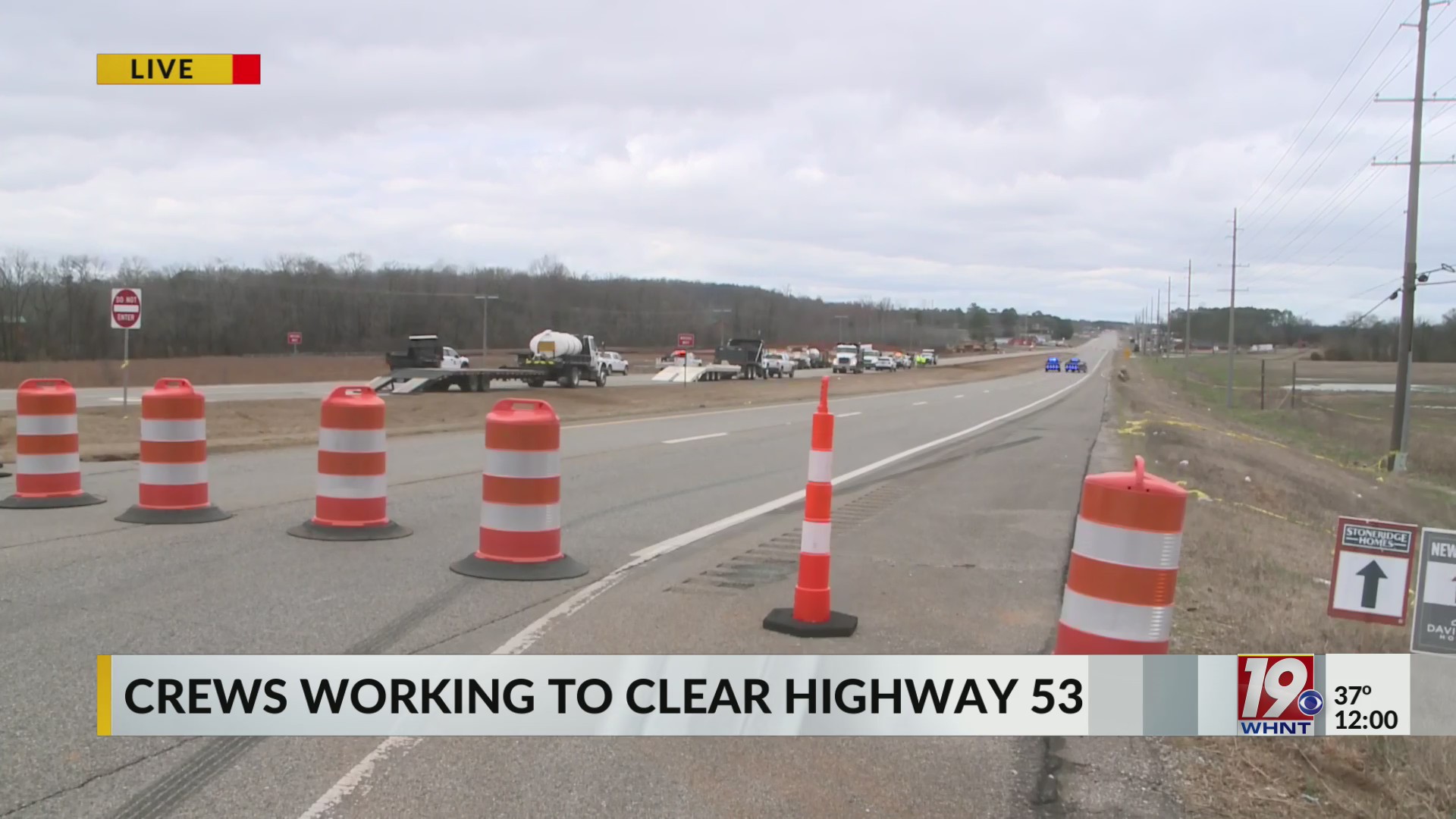 Crews Working to Clear Highway 53 After Helicopter Crash | Feb. 17 ...