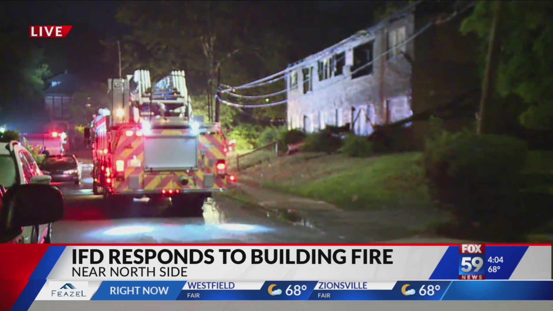 IFD responds to building fire near Indy’s north side – Fox 59