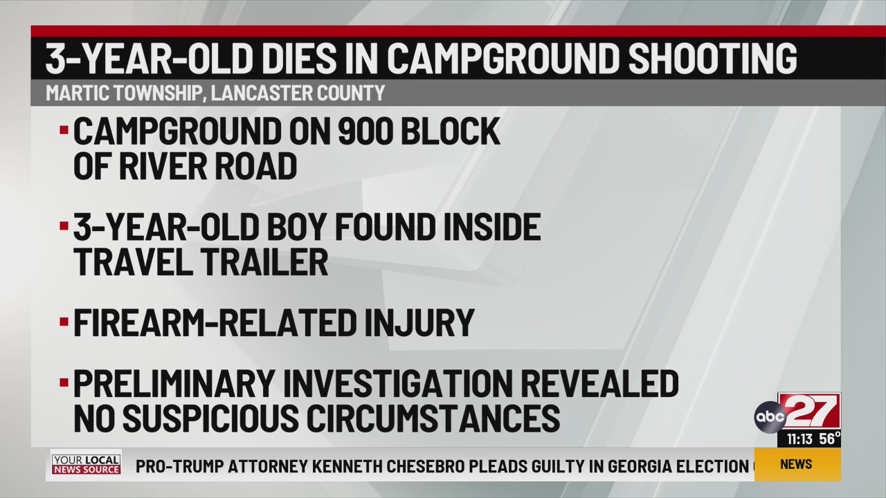 Toddler dies after firearm-related injury in Lancaster County – ABC27