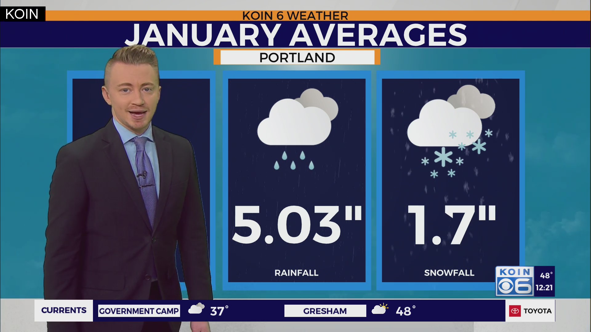 KOIN 6 Weather: Atmospheric river veers north into Portland Wednesday ...