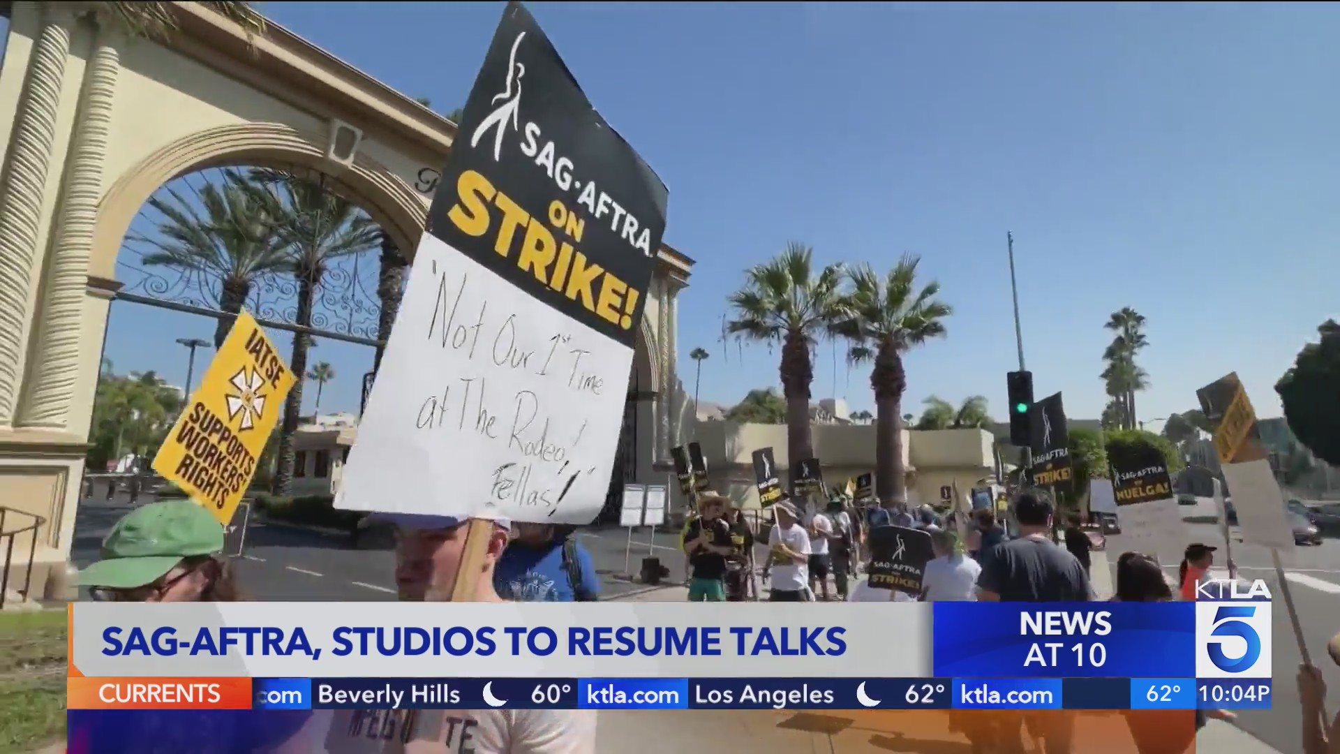 Actors and studios set to resume talks Monday – KTLA