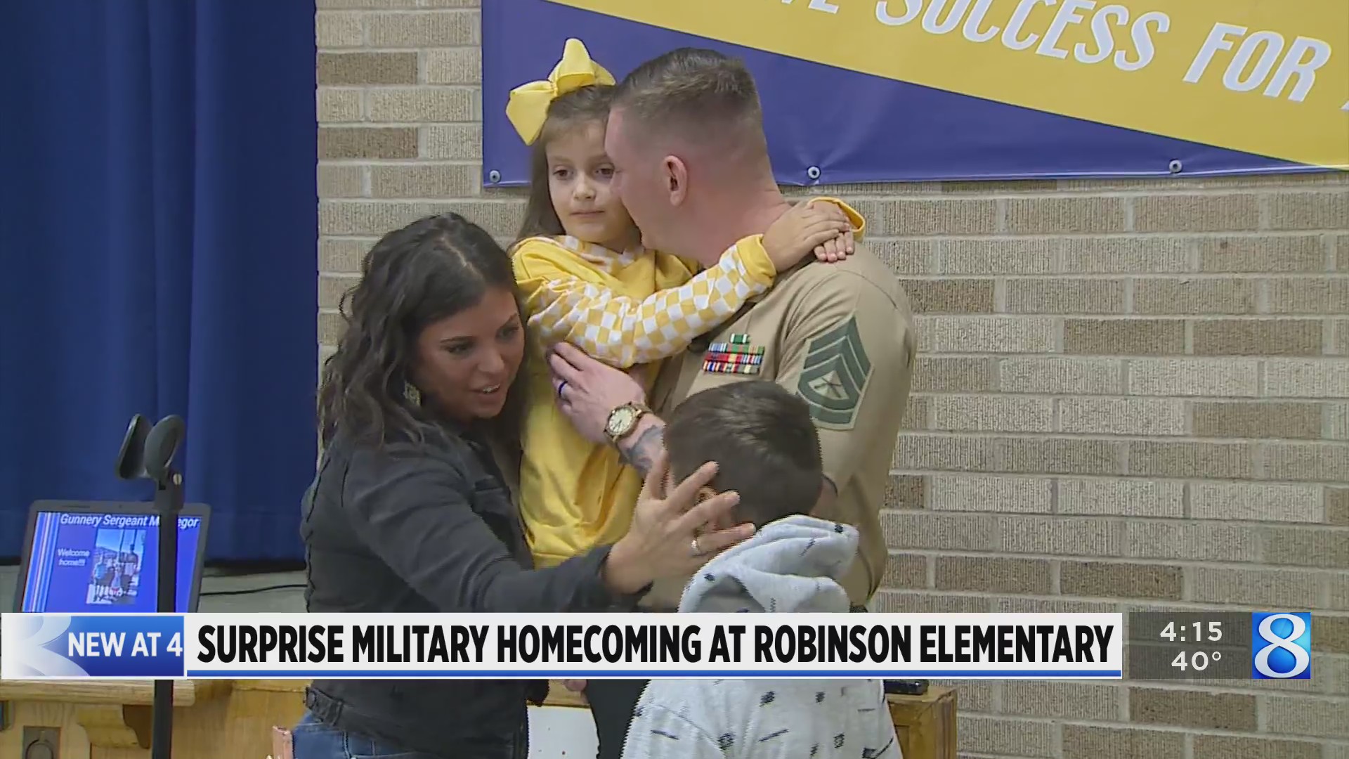 Surprise military homecoming at Grand Haven school – WOODTV.com