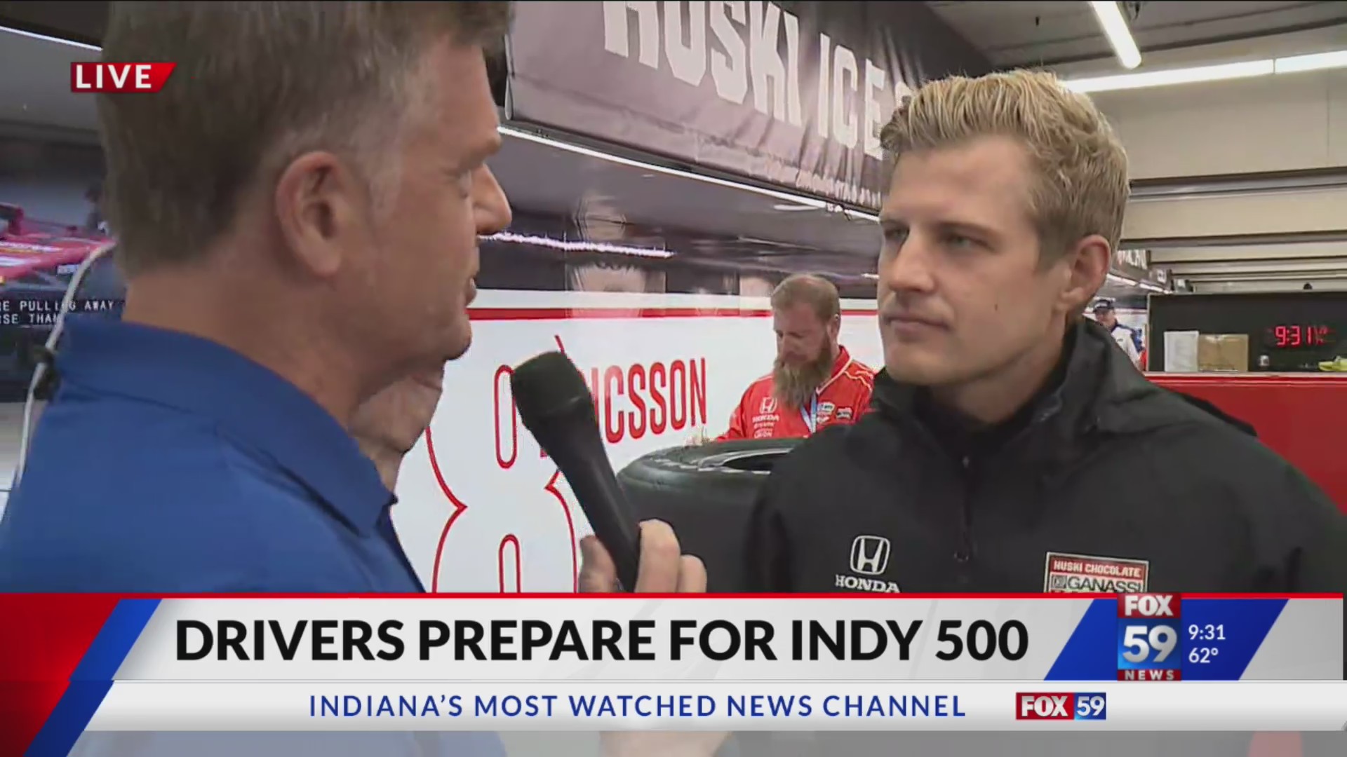 Interviewing Marcus Ericsson and Scott Dixon – Fox 59