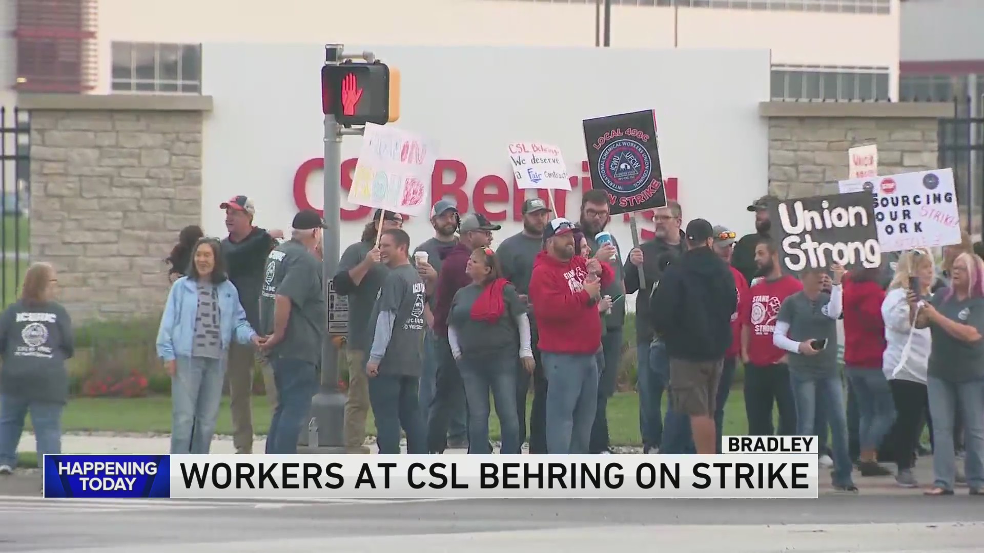 Hundreds of employees at CSL Behring in Bradley on strike – WGN-TV