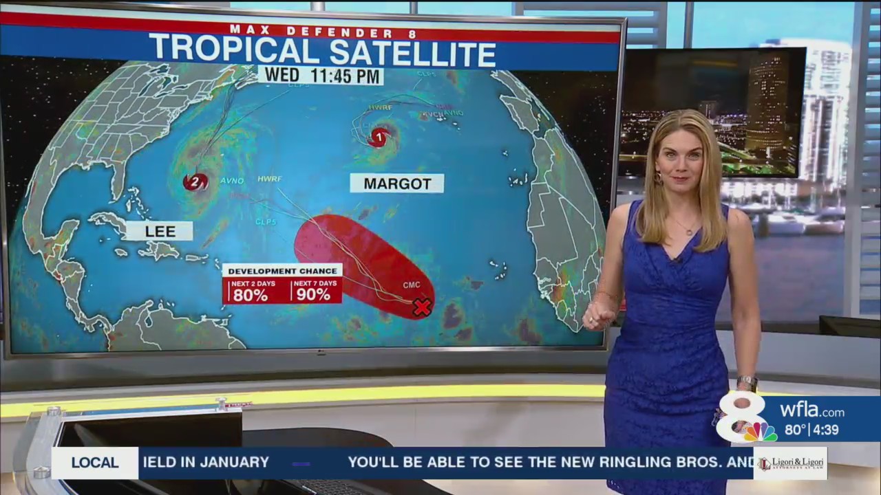 NHC tracking Lee, Margot and a disturbance with a 90% chance of ...