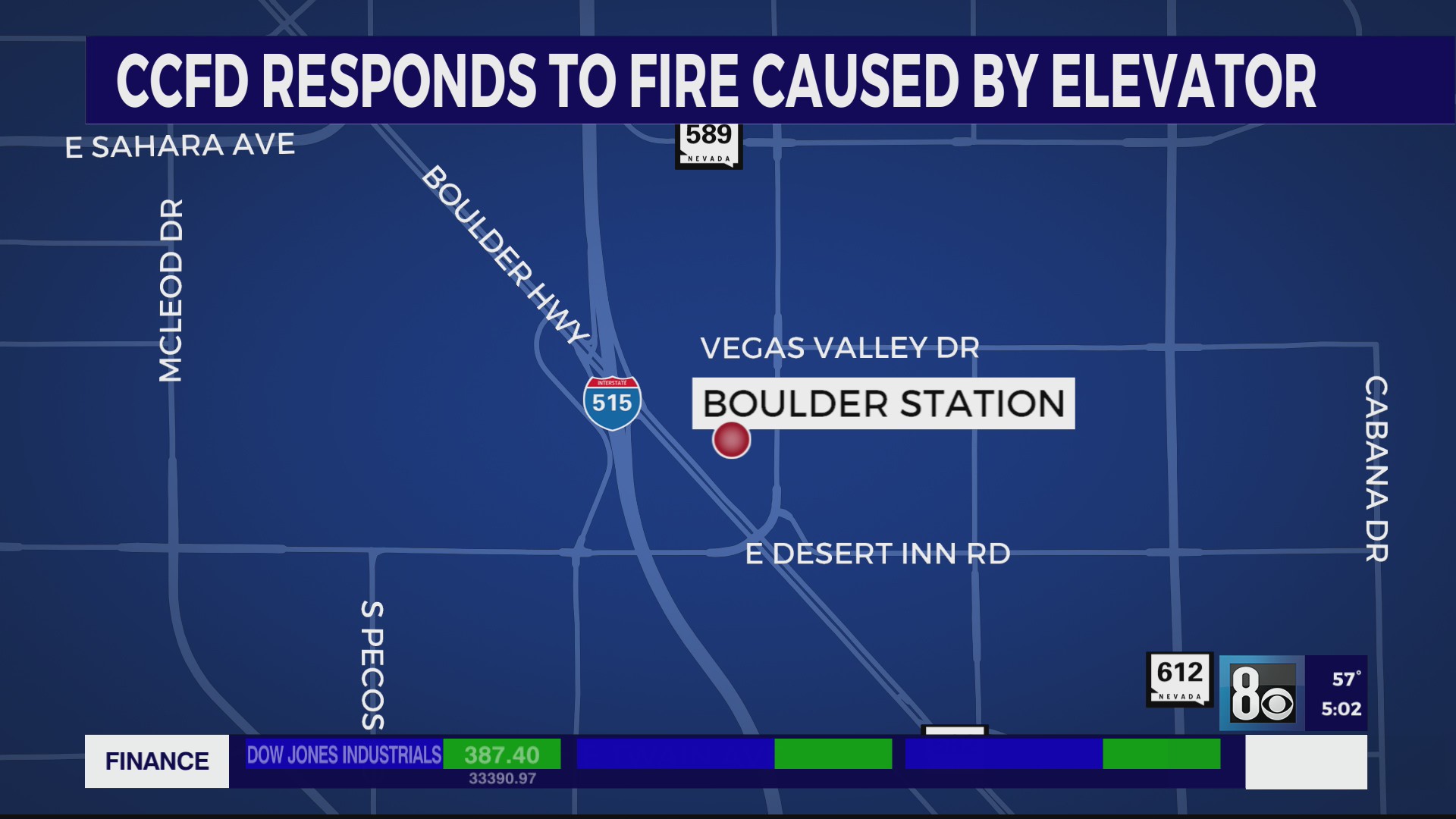 CCFD responds to fire at Boulder Station, hotel guests evacuated – KLAS