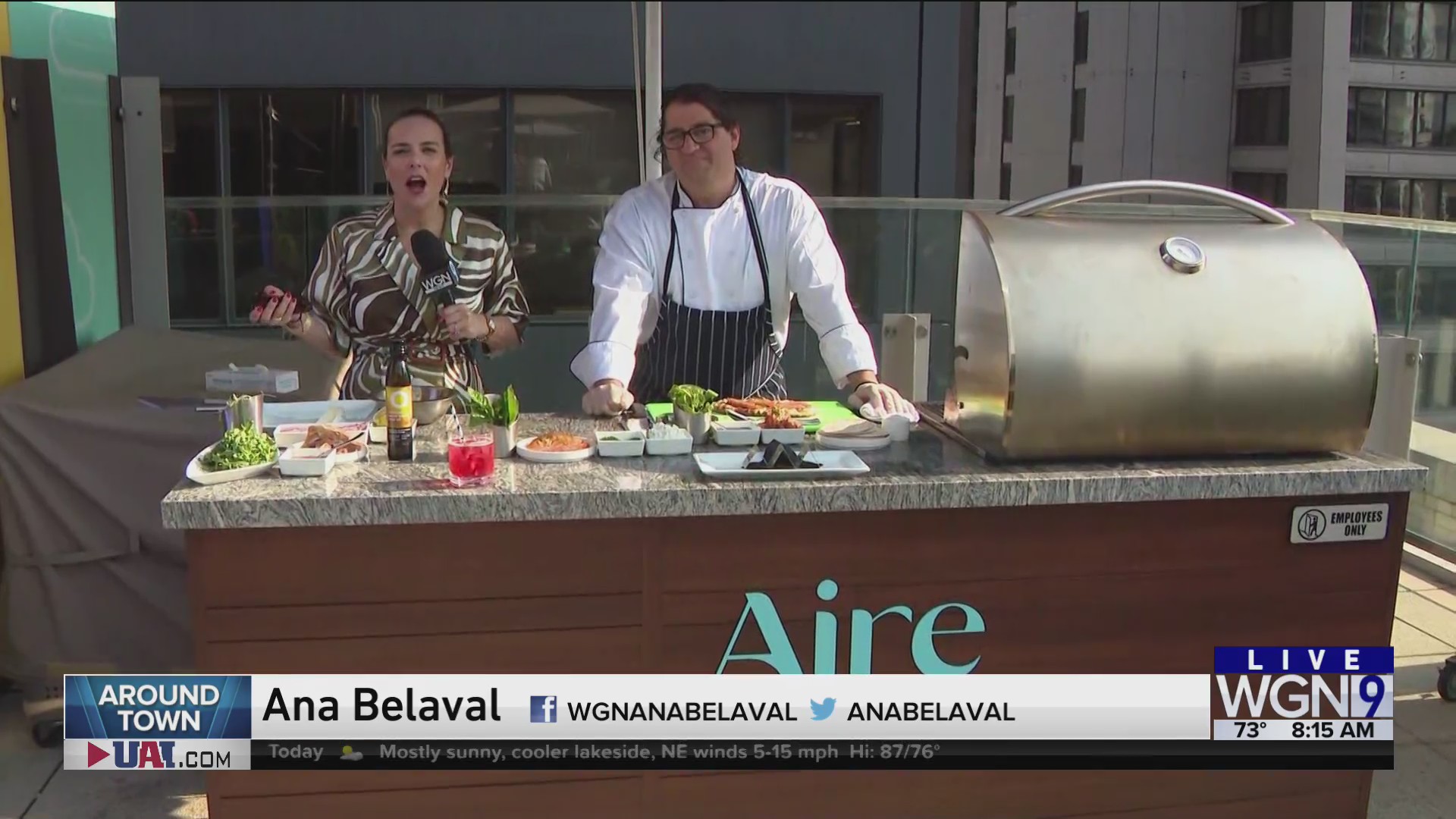 Around Town – Aire Rooftop Bar – WGN-TV