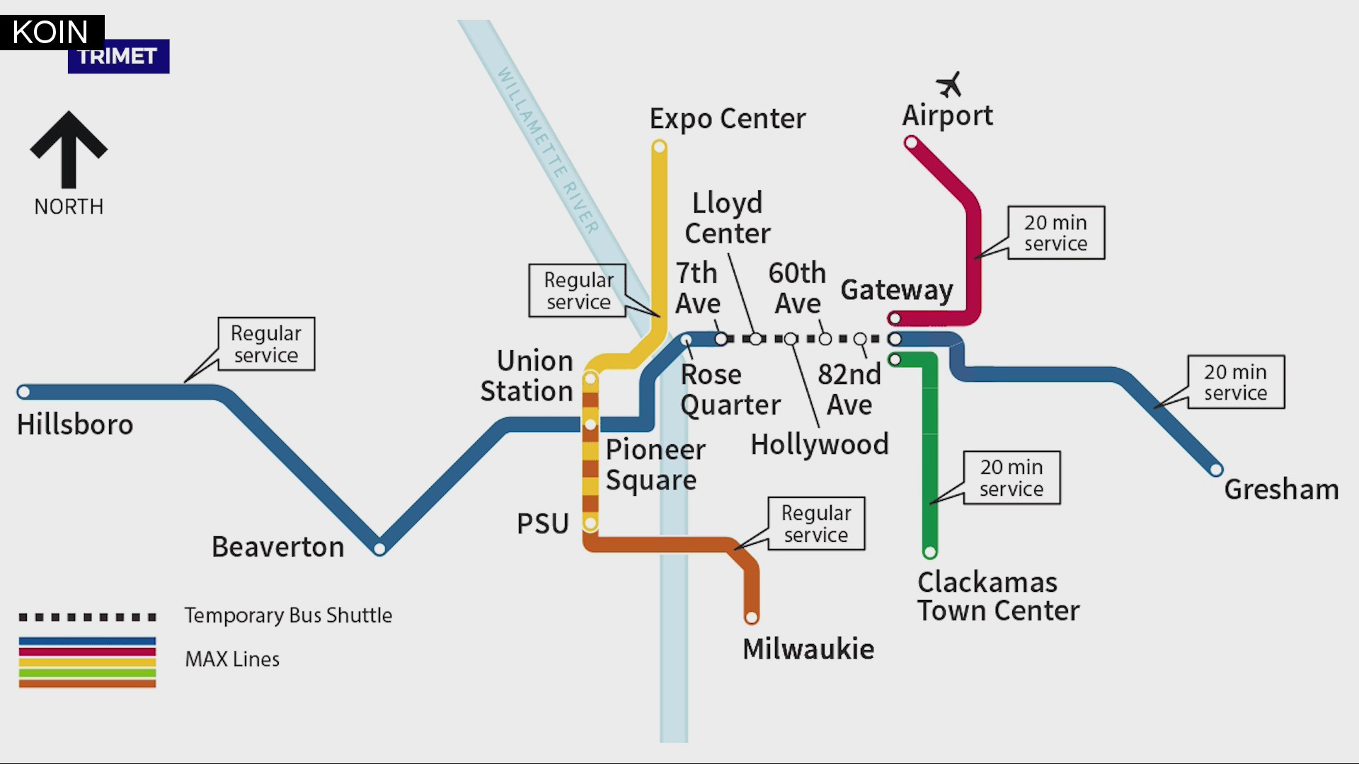 Plan ahead: TriMet warns of MAX disruptions during improvement project ...