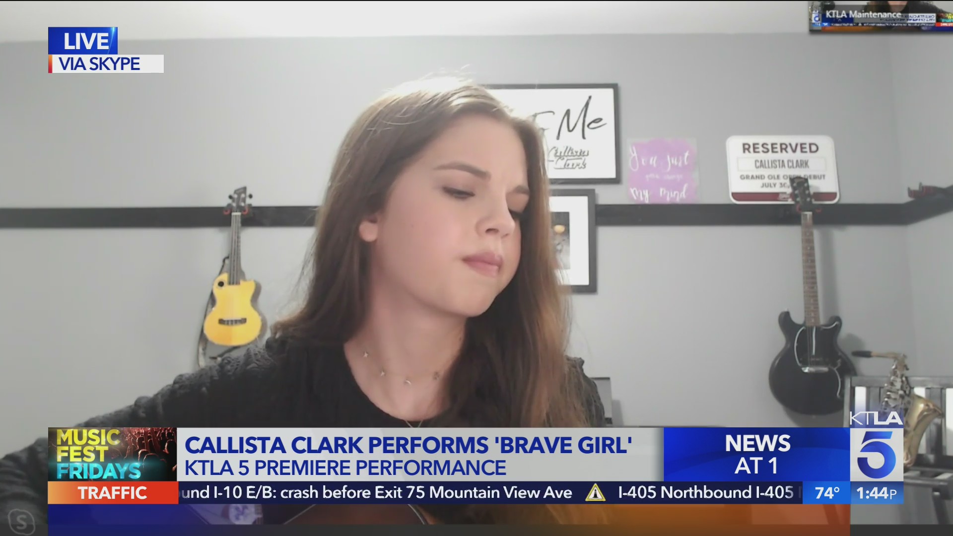 Music Fest Fridays: Callista Clark performs ‘Brave Girl’ – KTLA