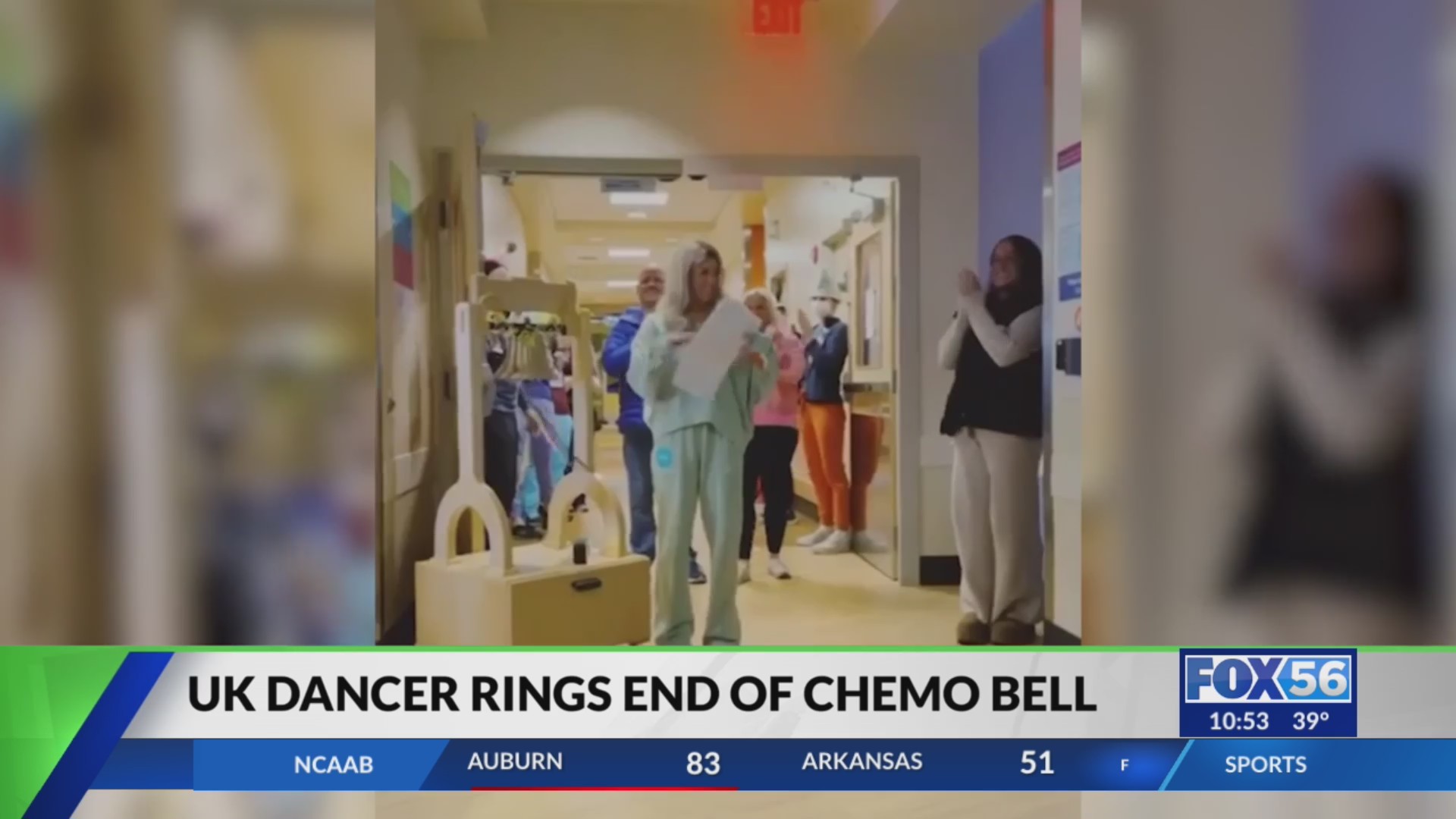 Ringing the bell: UK dancer celebrates end of chemo treatment – FOX 56 News