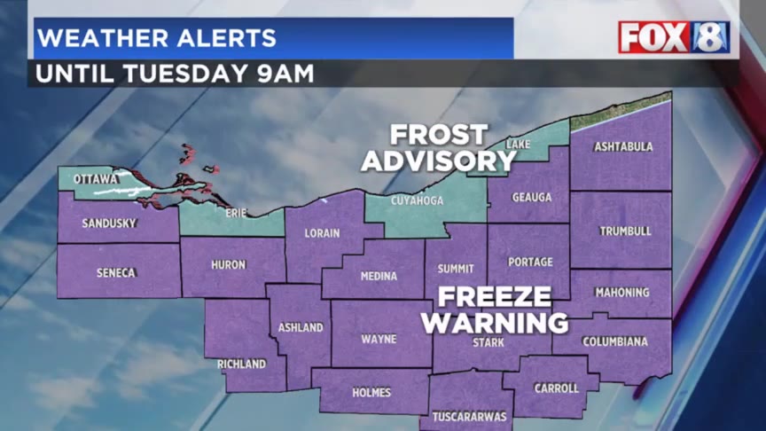 Weather update: Monday night – Fox 8 Cleveland WJW