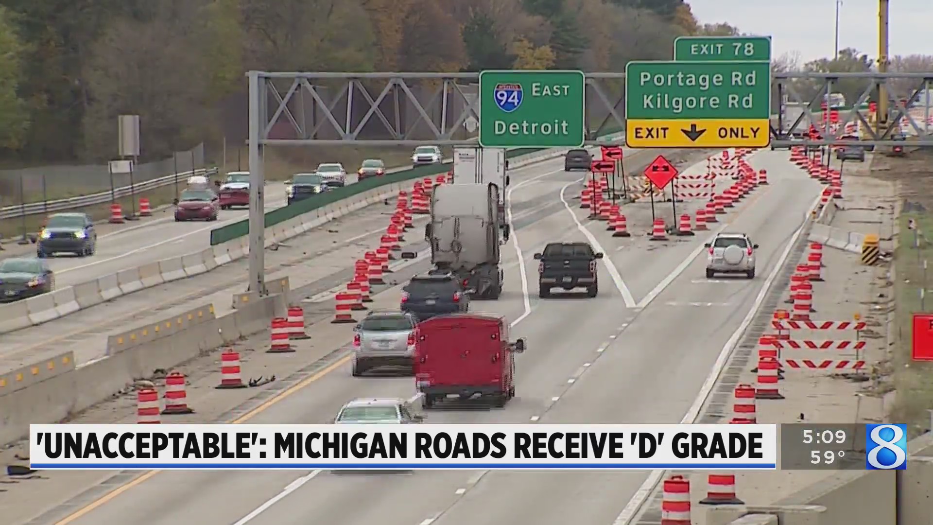 ‘Unacceptable’: Michigan’s roads, bridges earn D in annual report ...