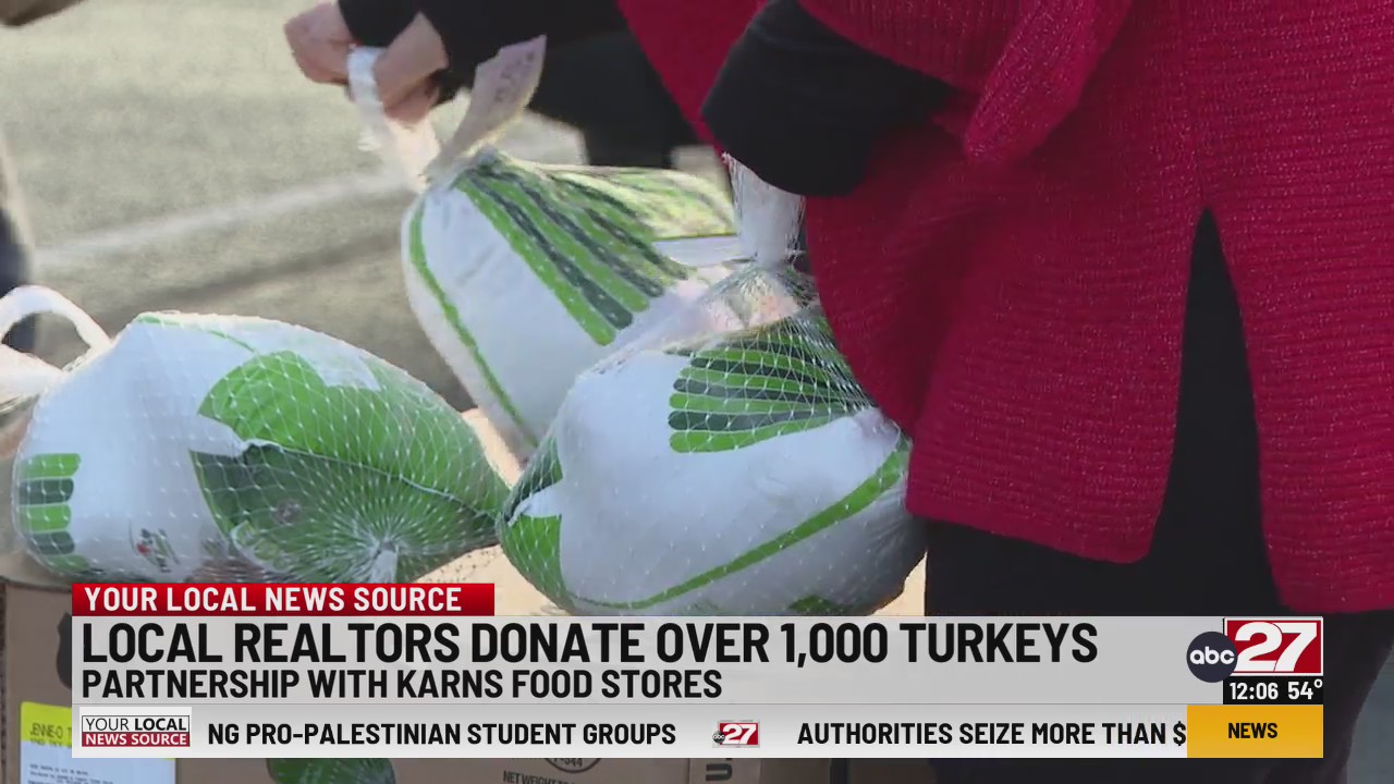 Local Realtors Donate Over 1,000 Turkeys – ABC27
