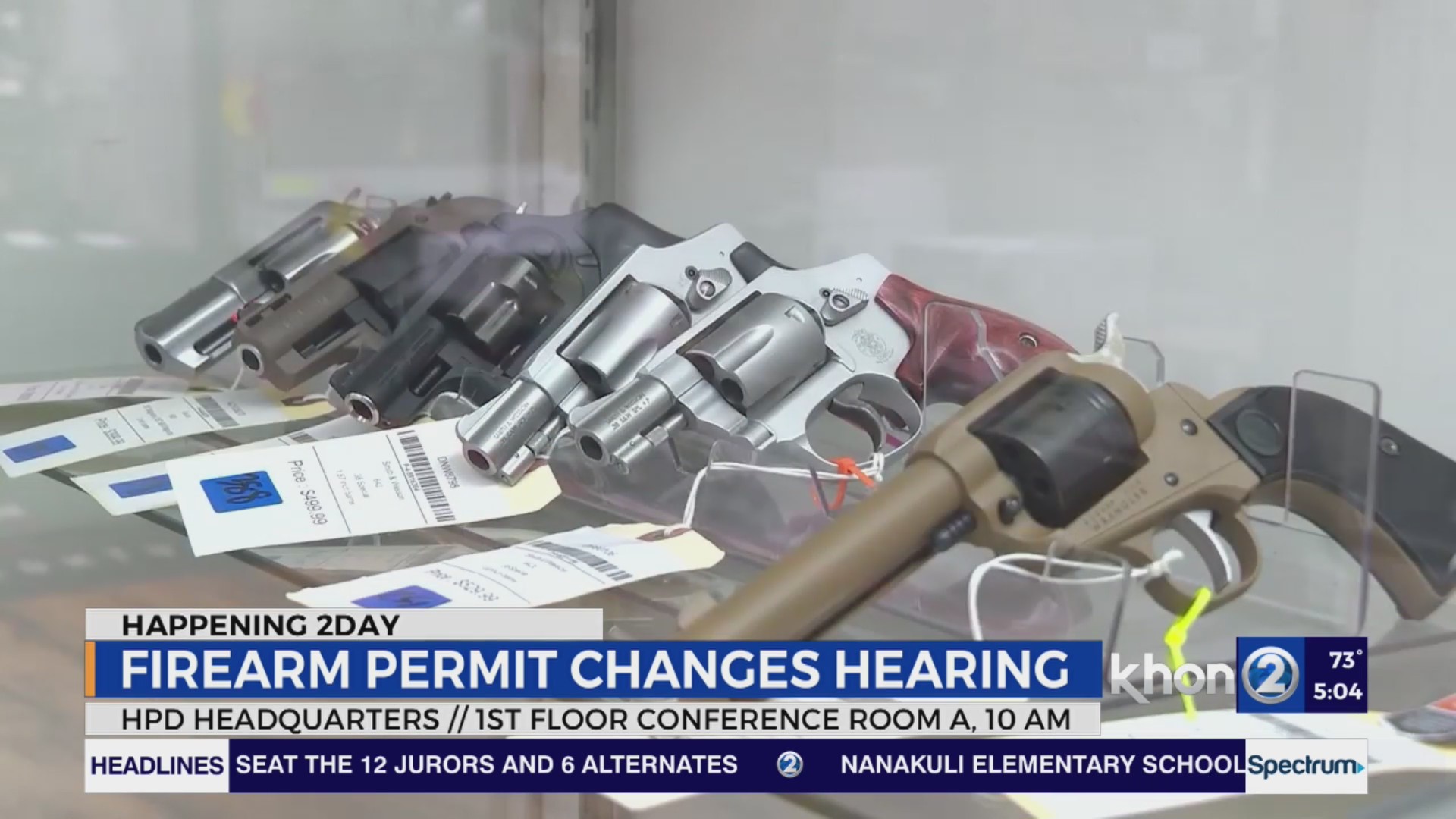 Firearm permit changes hearing taking place today – KHON2