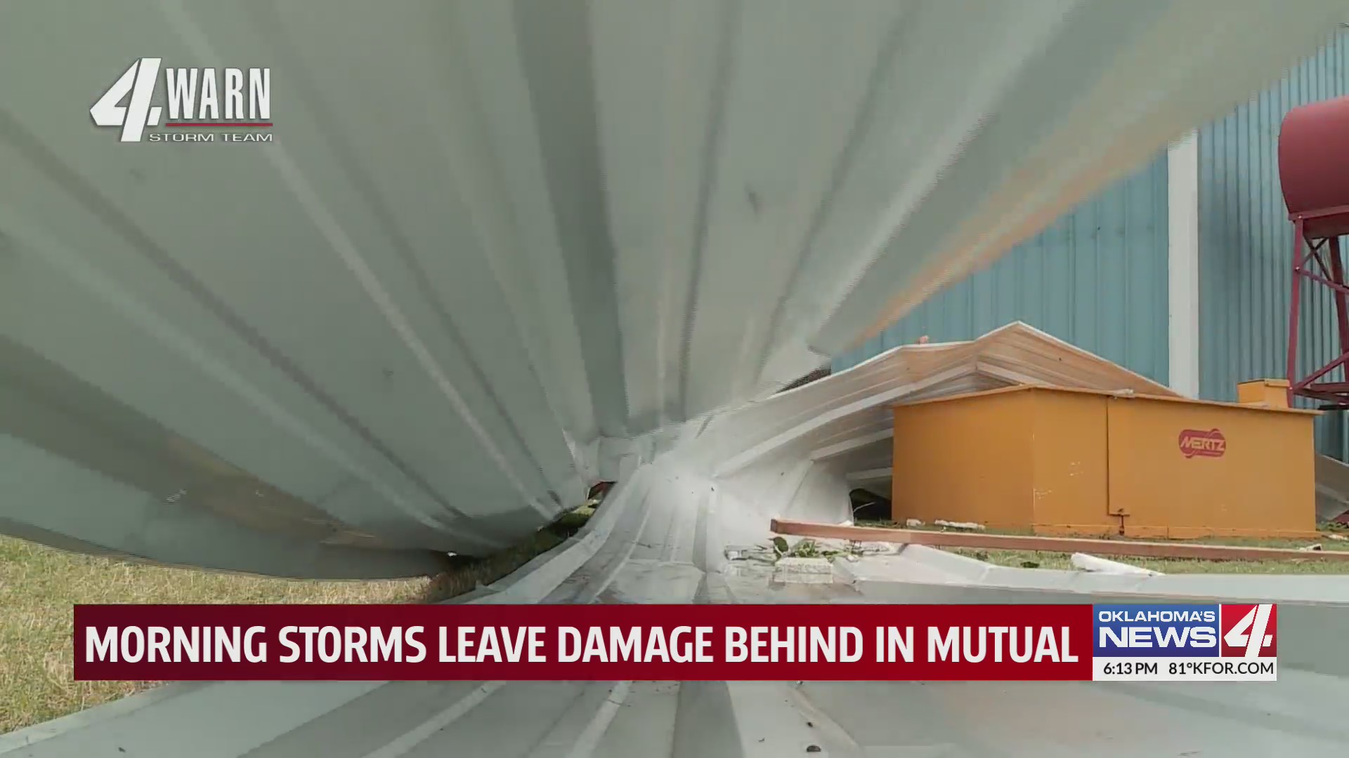 Morning storms leave damage behind in Mutual – KFOR.com Oklahoma City