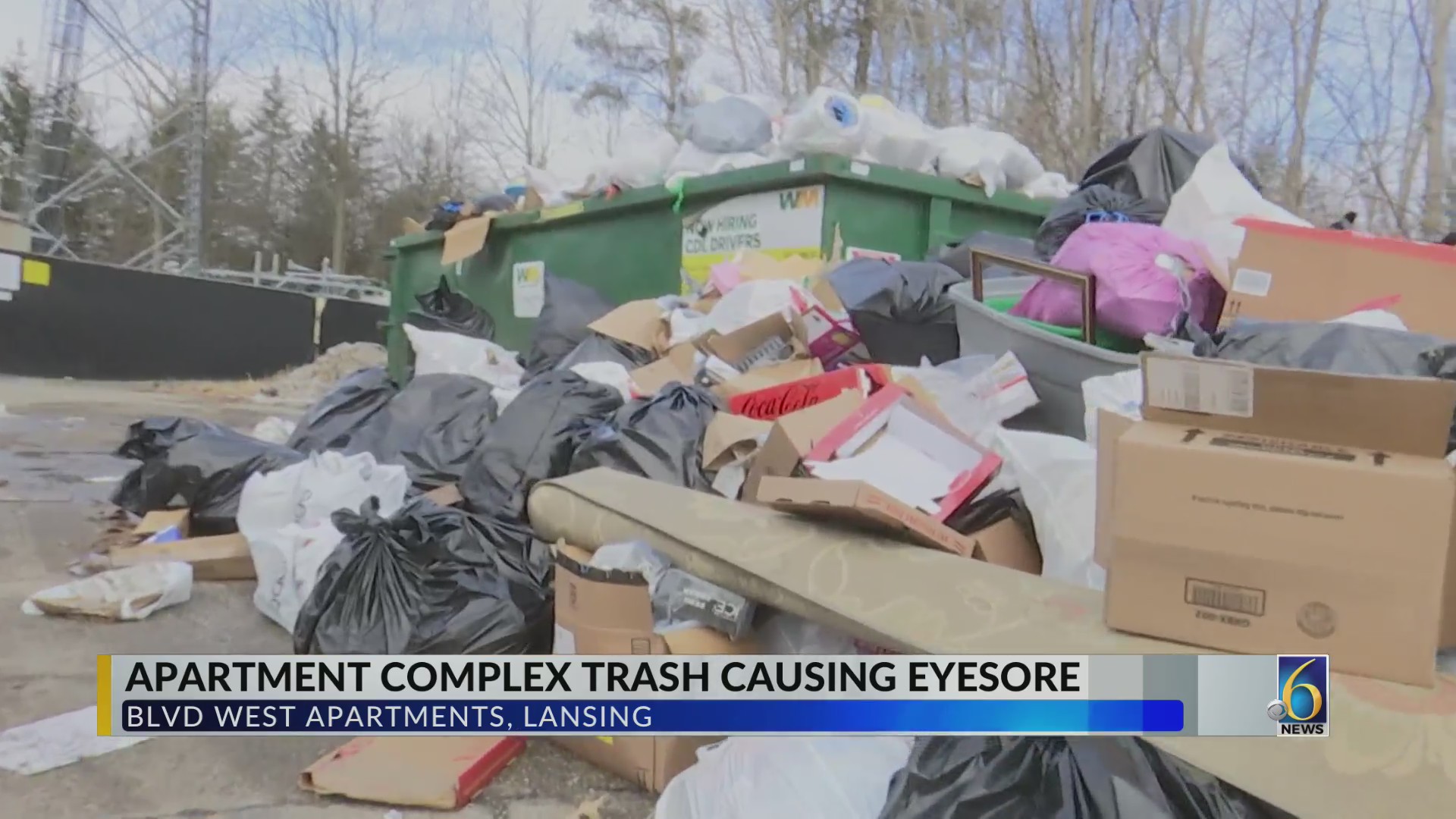 Apartment complex trash causing eyesore – WLNS 6 News