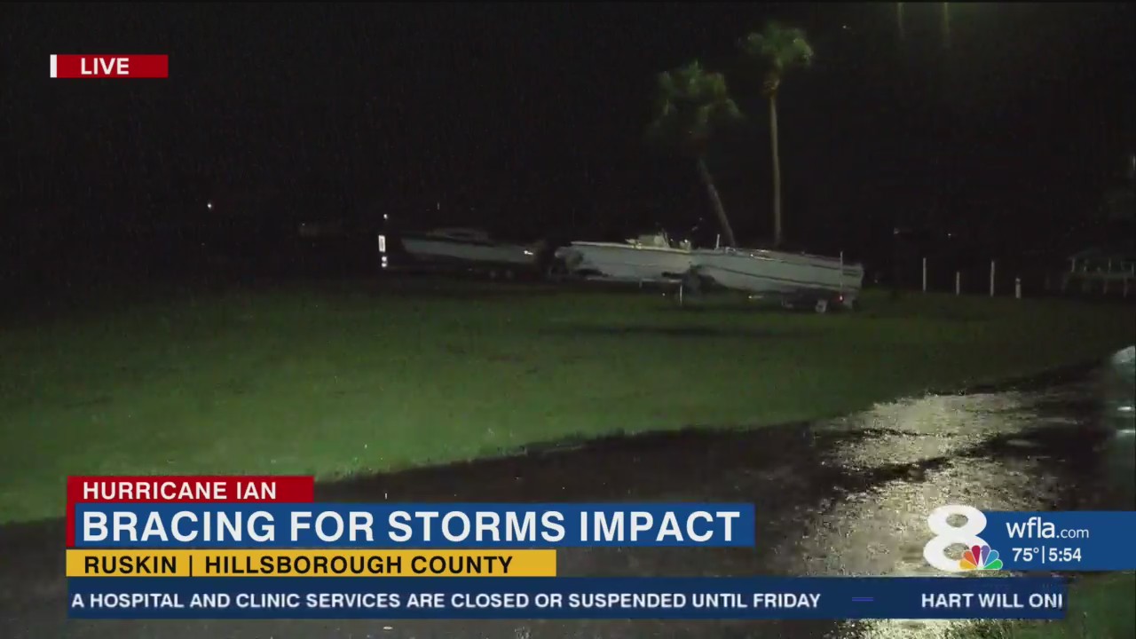 Tracking Hurricane Ian: Shannon Behnken reports live from Ruskin in ...