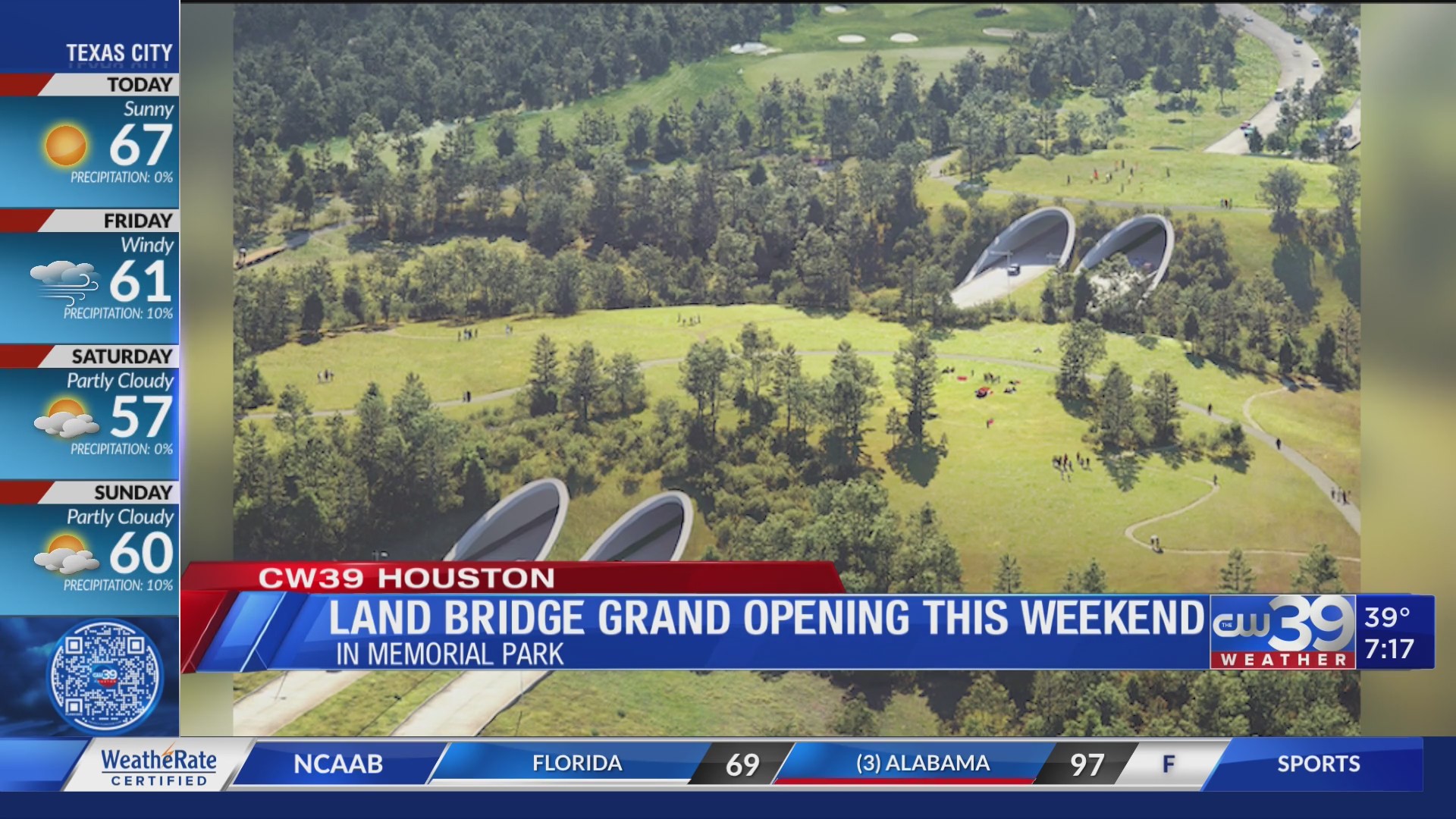 Memorial Park land bridge opens this weekend – CW39 Houston