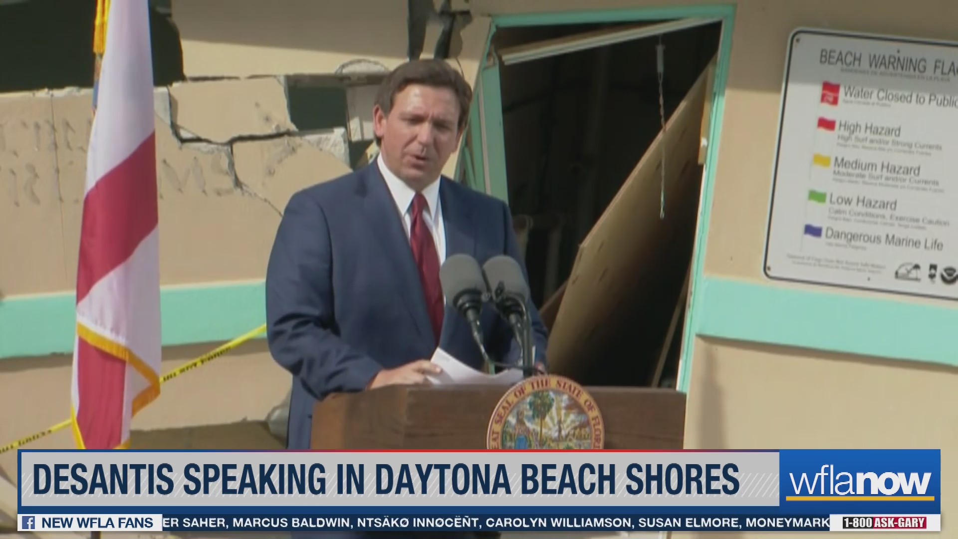 DeSantis speaks at disaster recovery event in Volusia County – WFLA