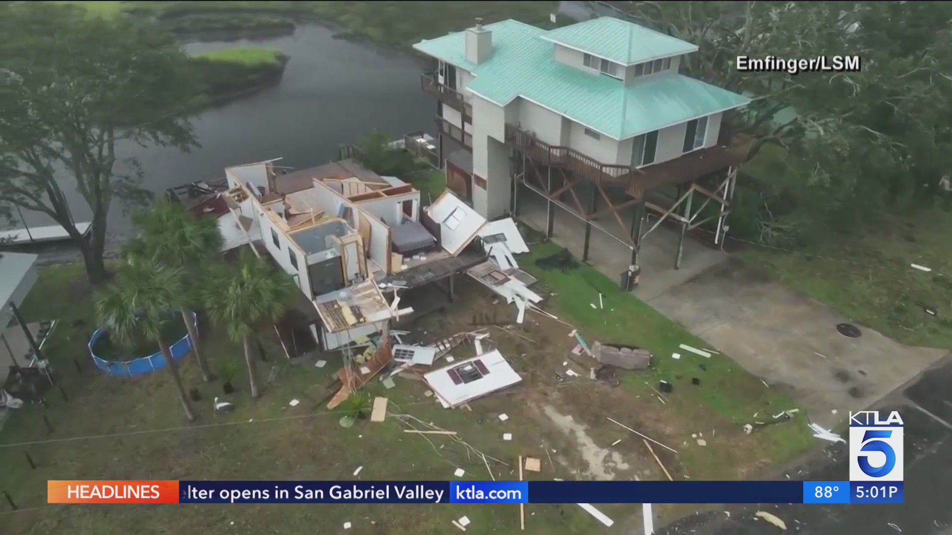 Hurricane Idalia slams four states, damaging thousands of homes – KTLA
