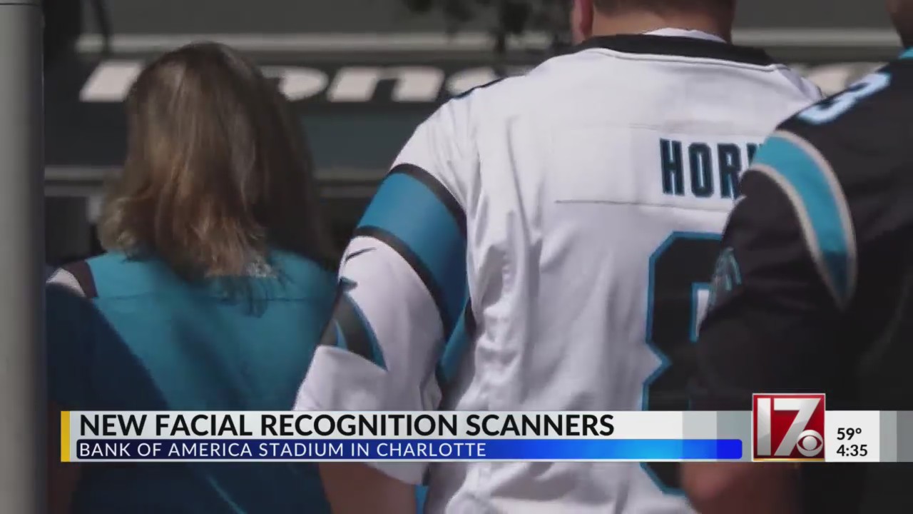 New facial recognition scanners at Bank of America stadium in Charlotte ...