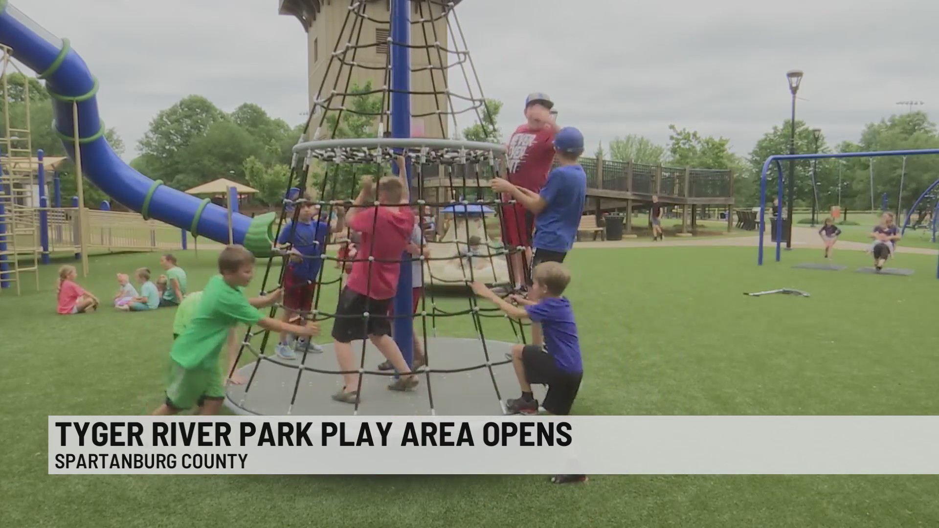 Tyger River Park opens new playground in Spartanburg County – WSPA 7NEWS