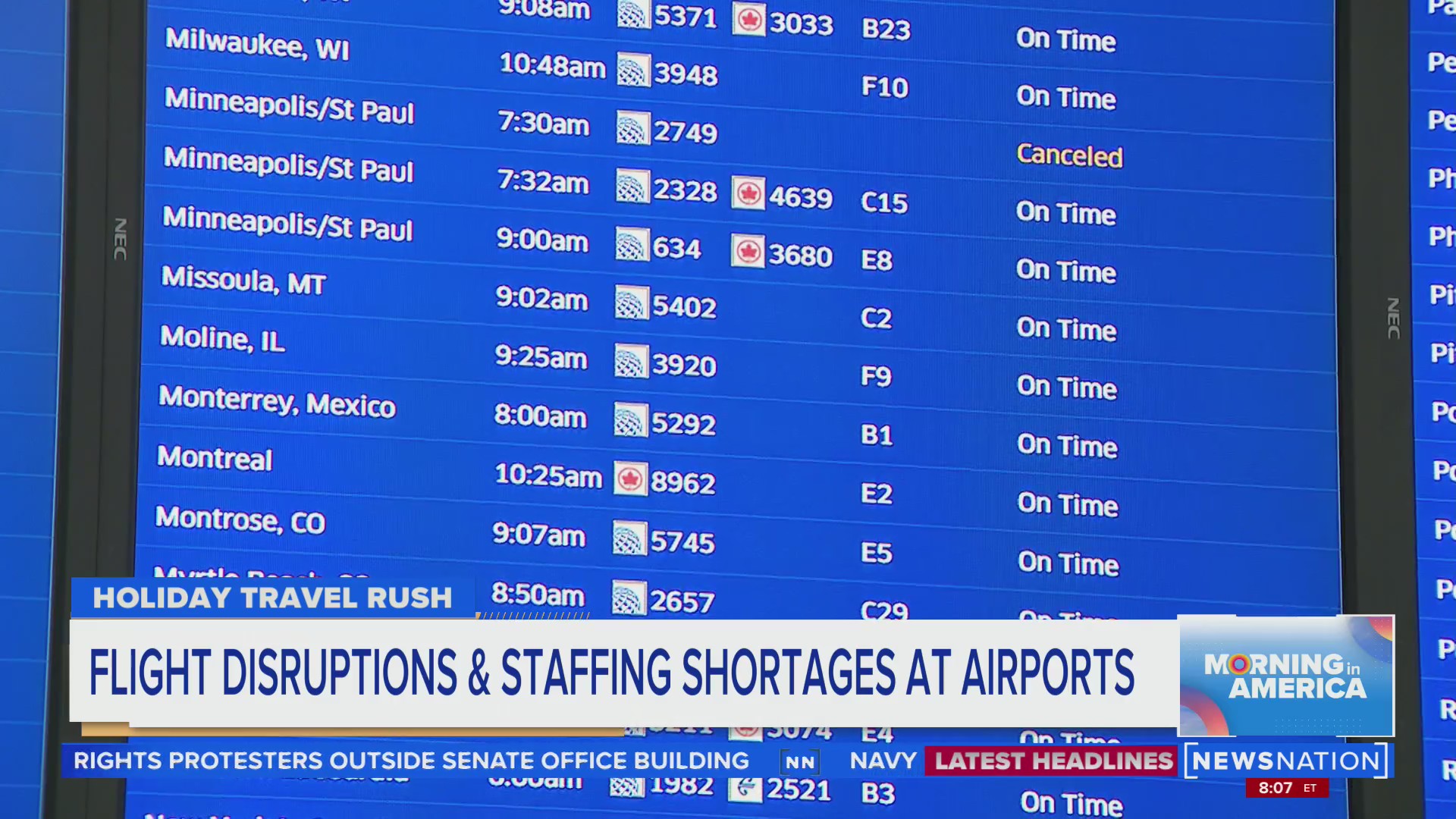 Flight disruptions and staffing shortages at airports impacting Fourth ...