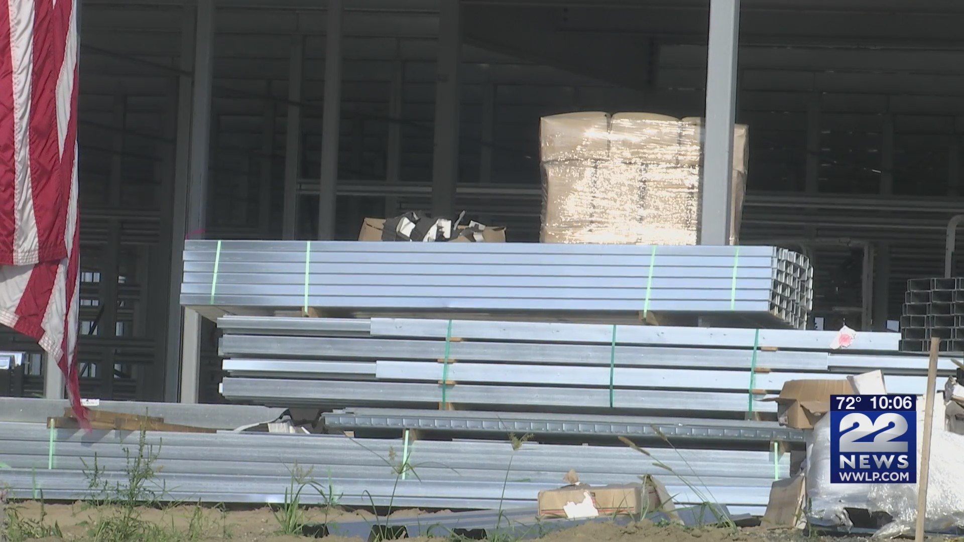 Three-story storage facility under construction on South Maple Street ...