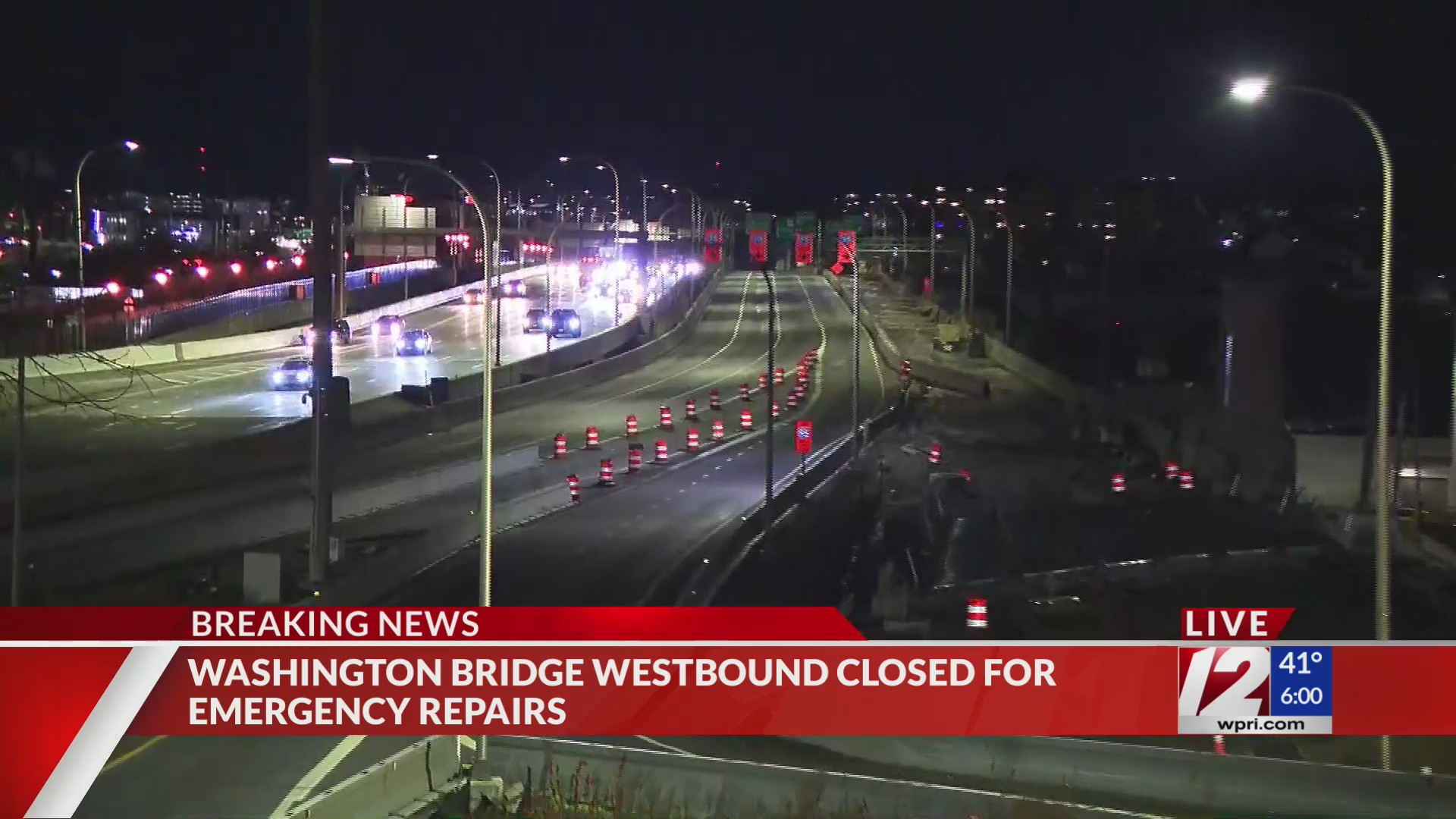 RIDOT closes I-195 West at Washington Bridge – WPRI.com
