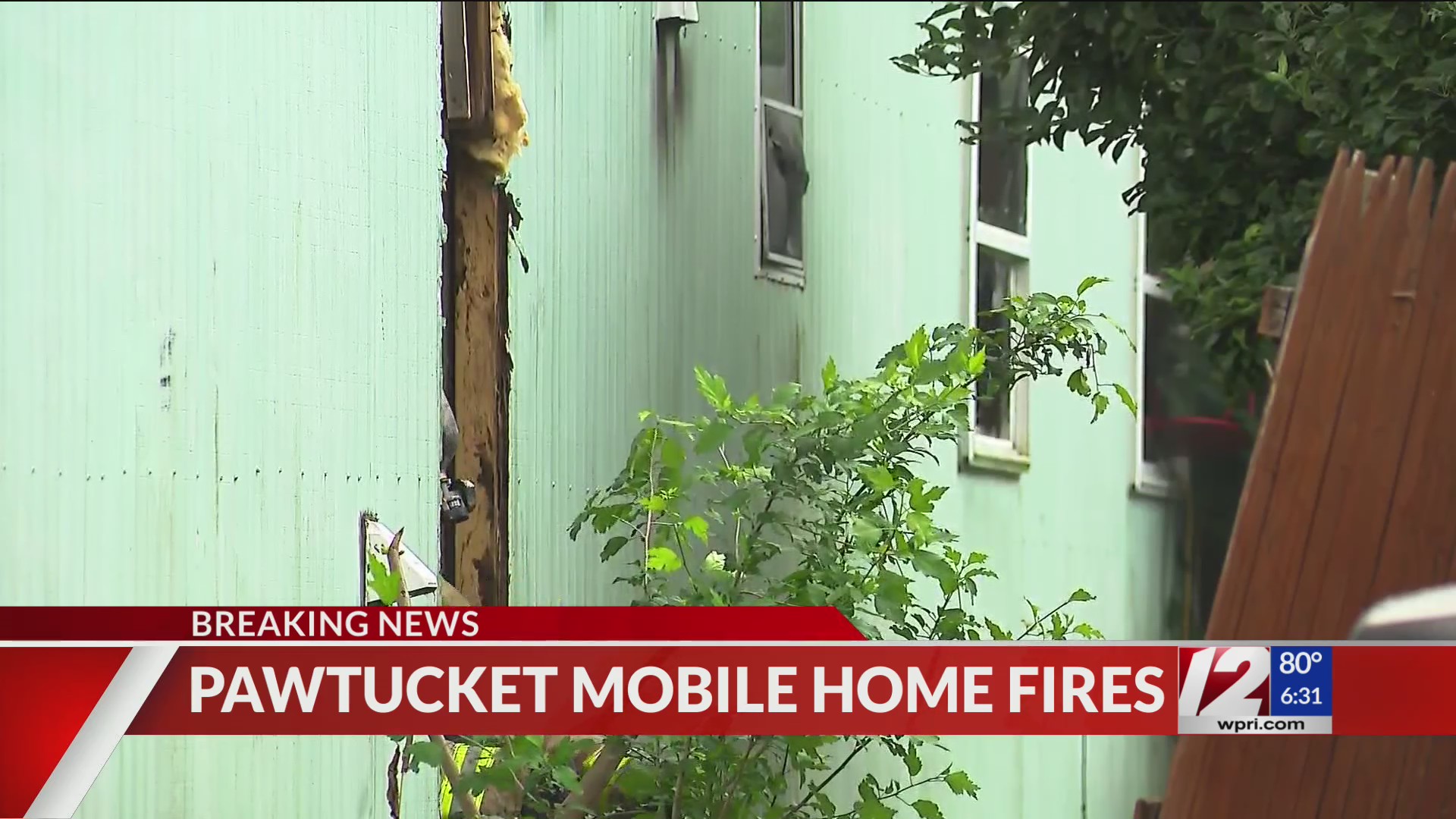 2 mobile homes damaged in Pawtucket fire – WPRI.com