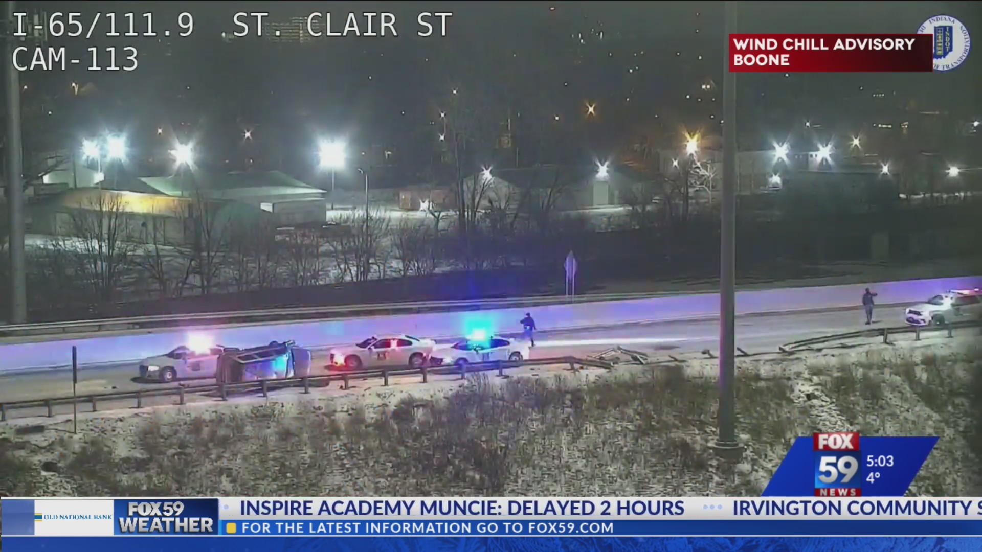 One person dead in crash on I-65 near downtown Indianapolis – Fox 59
