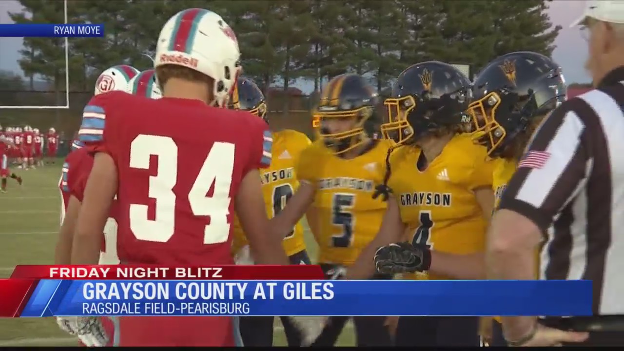 Friday Night Blitz Week 8: Grayson County at Giles – WFXRtv