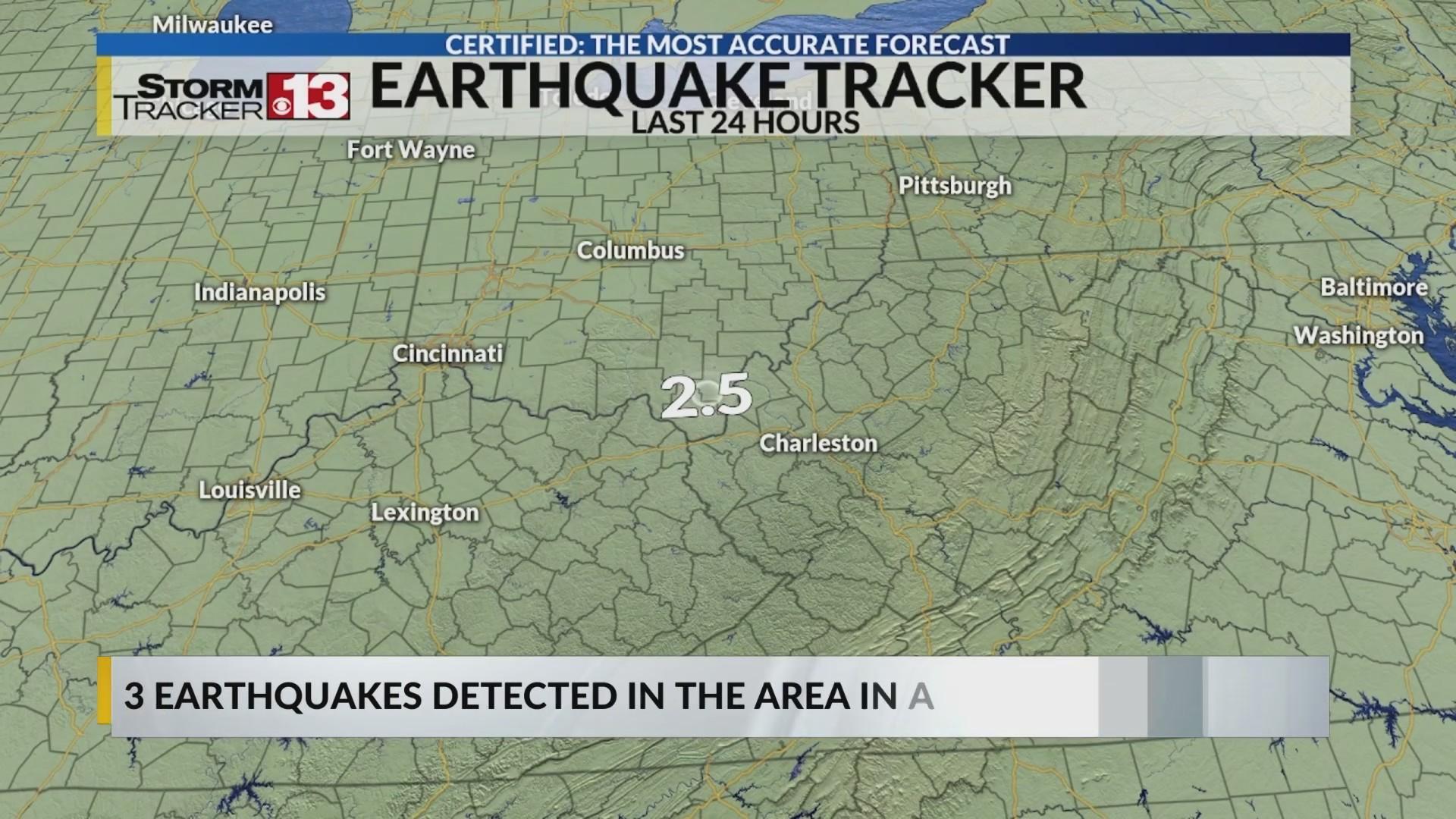 3 earthquakes detected in the Tri-State in the last month – WOWK 13 News
