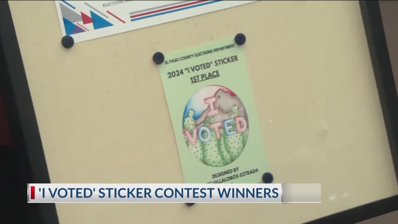 Winners for 2024 ‘I Voted’ sticker design contest recognized – KTSM 9 News