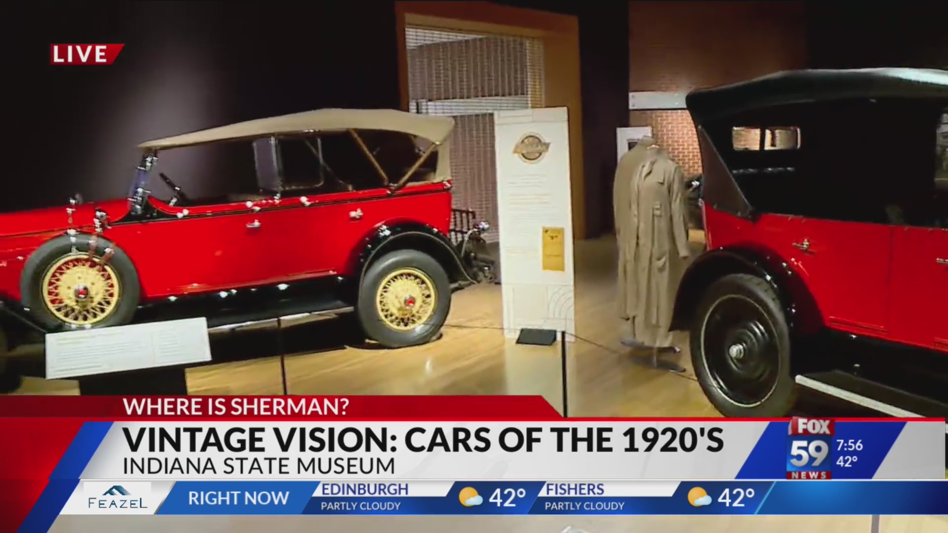 Where is Sherman? Vintage Vision: Cars of the 1920’s – Fox 59