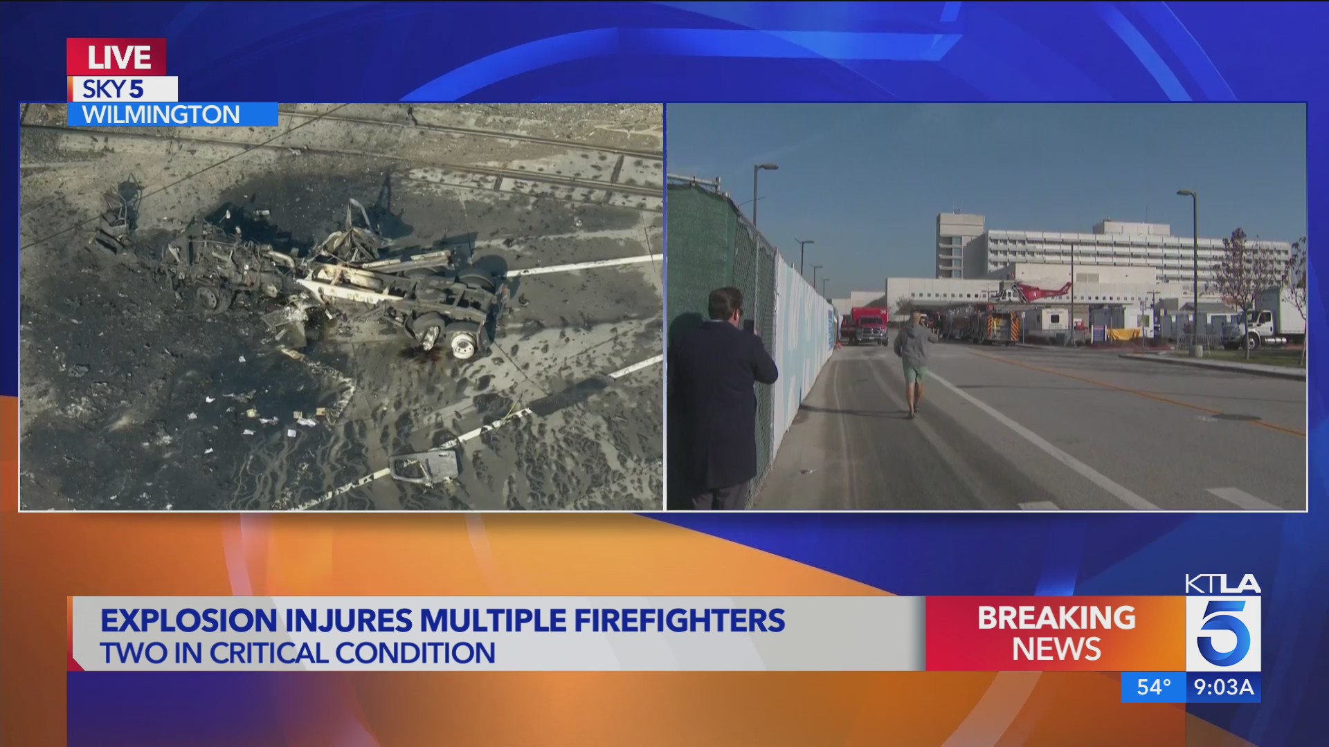 L.A. firefighters critically injured in explosion – 9 a.m. Team ...