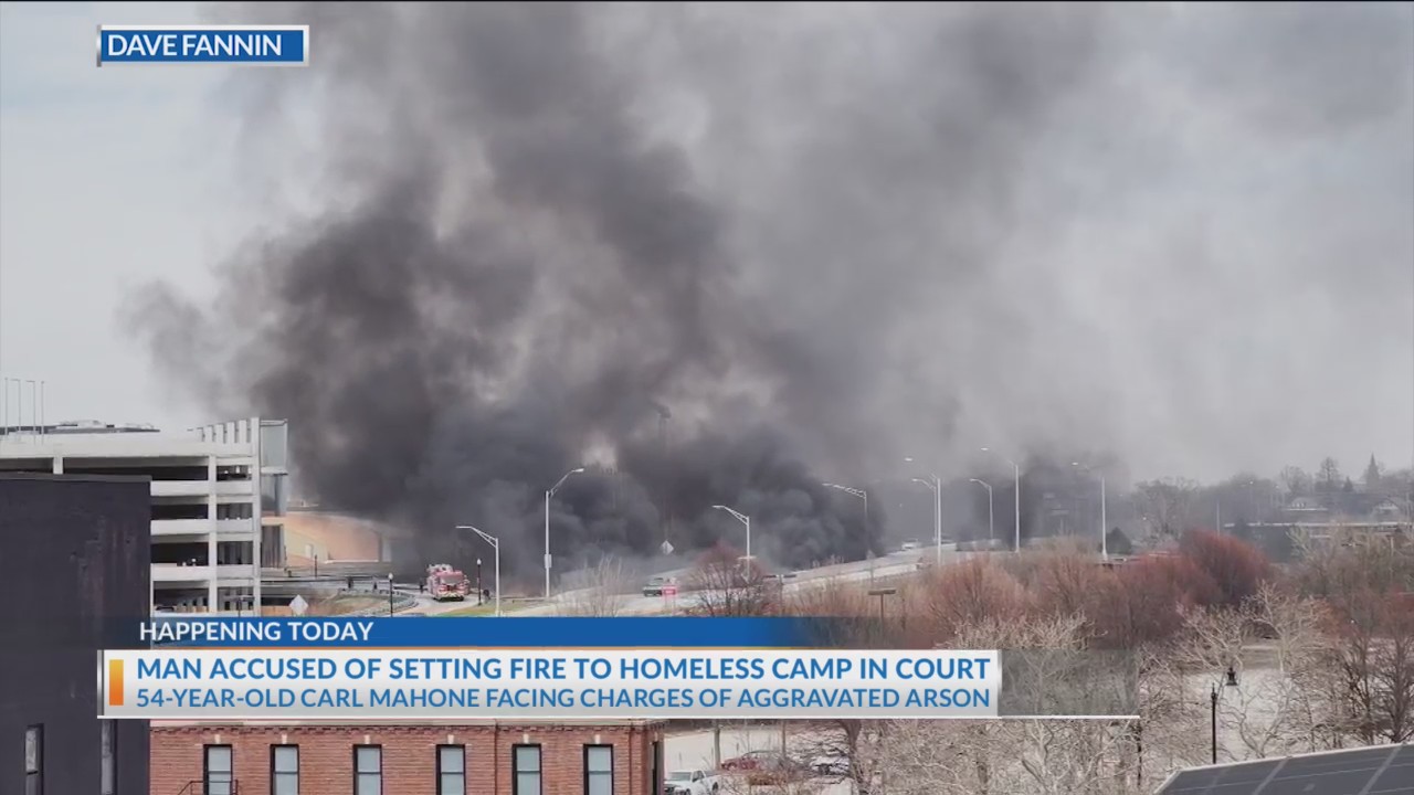 Man accused of twice setting homeless camp on fire – NBC4 WCMH-TV