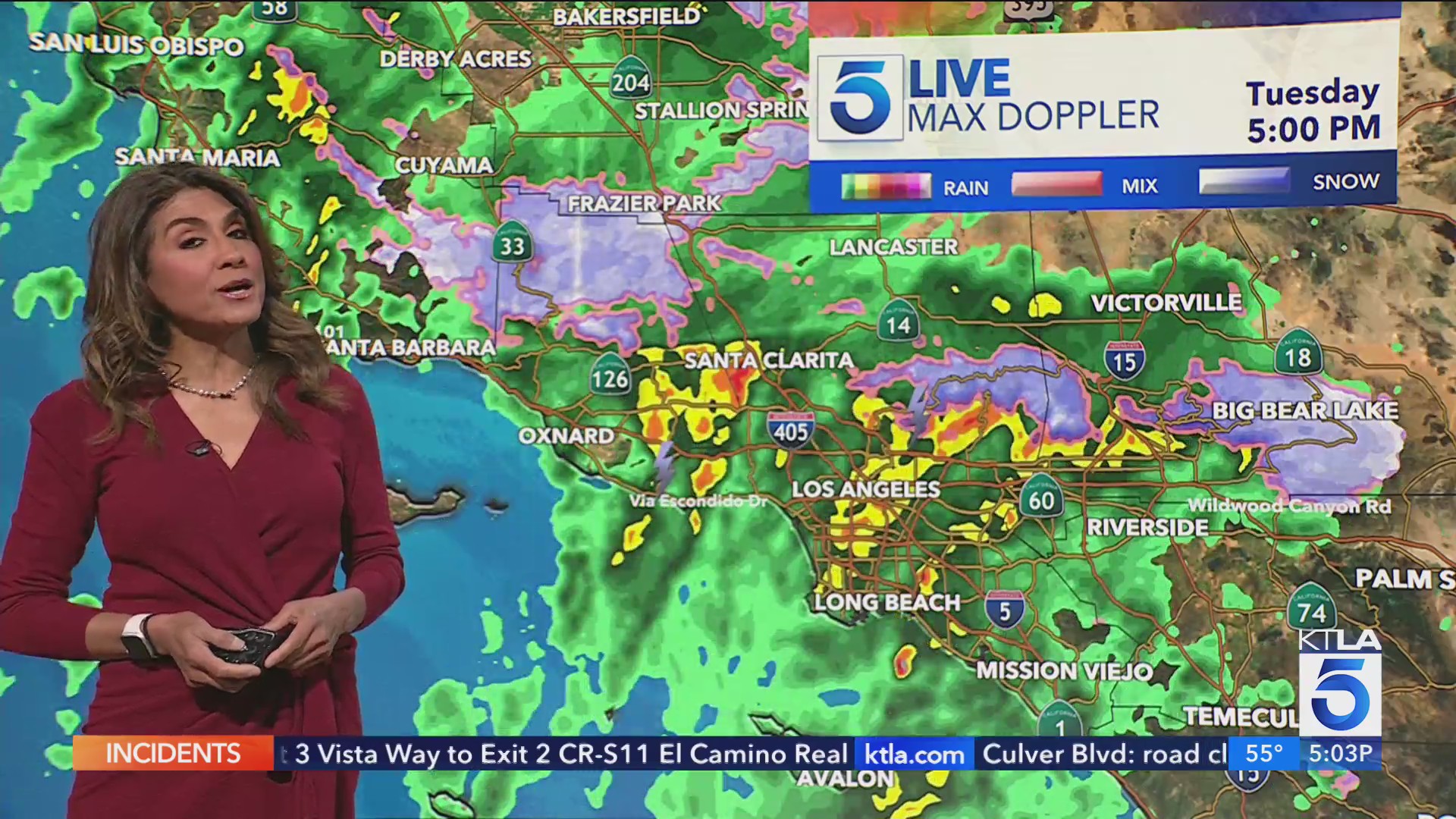 KTLA 5 News Team Weather Coverage: Spring storm soaks SoCal – KTLA