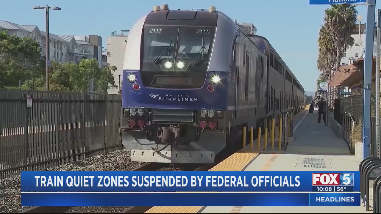 Train Quiet Zones Suspended By Federal Officials – FOX 5 San Diego ...