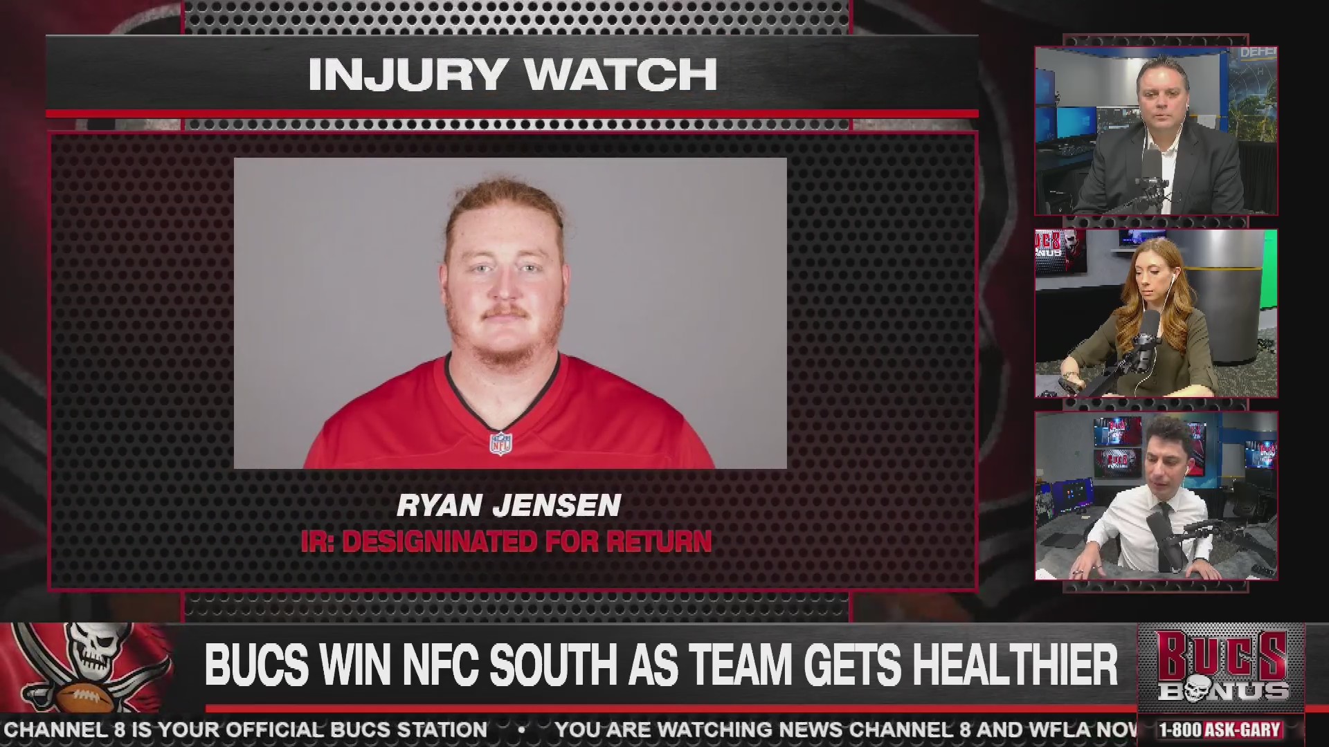 Ryan Jensen’s long awaited return could be near – WFLA