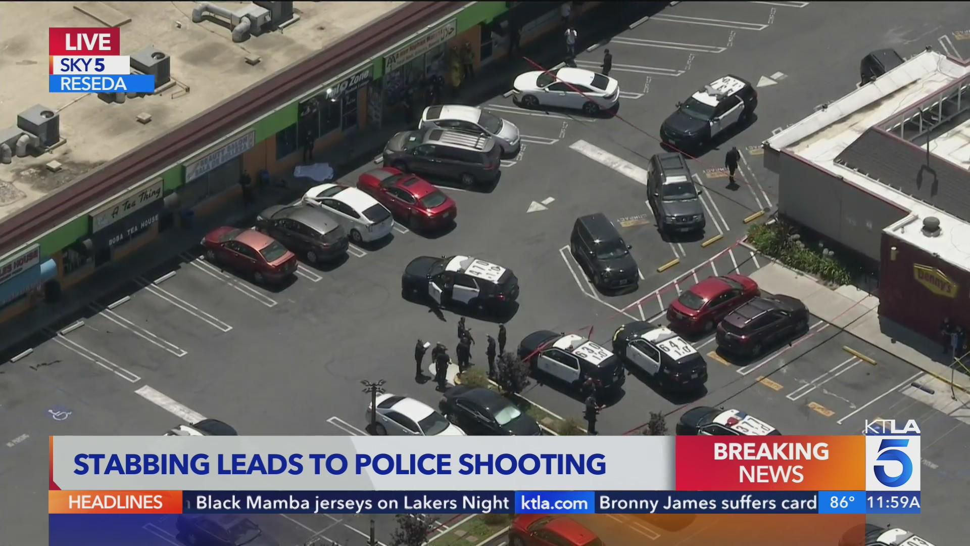 Stabbing leads to police shooting in Reseda – KTLA