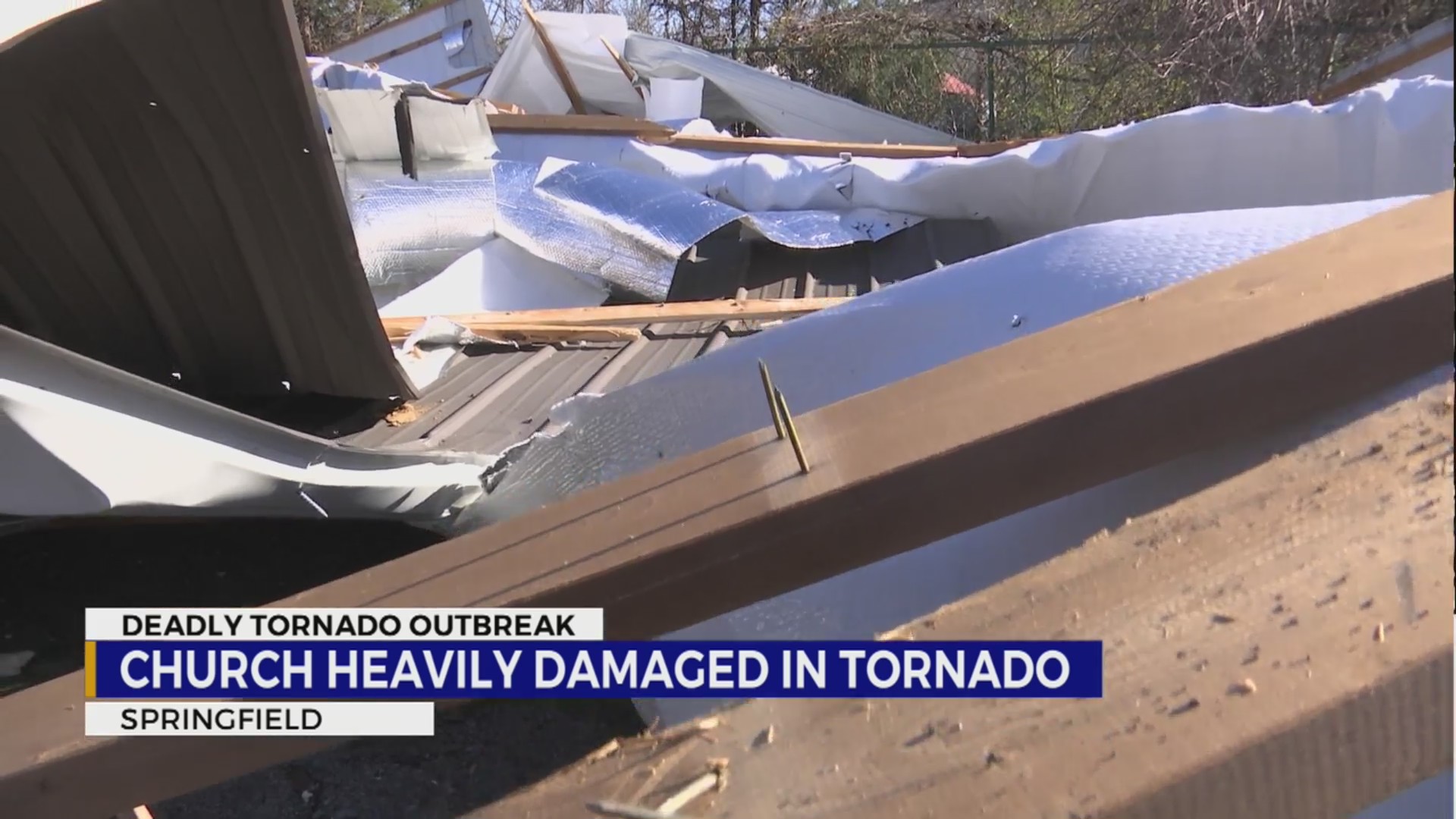 Springfield church heavily damaged in tornado – WKRN News 2