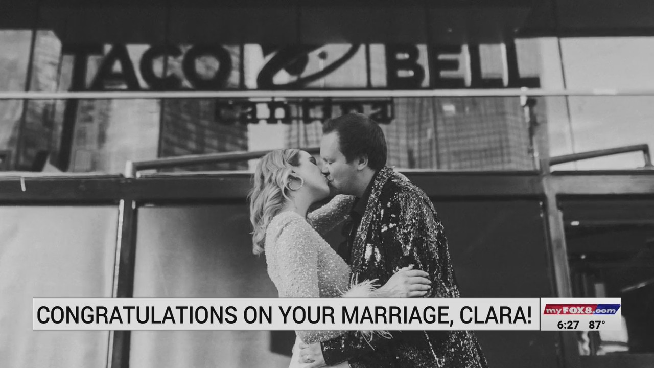 FOX8 Sports Reporter Clara Goodwin gets married at Las Vegas Taco Bell ...