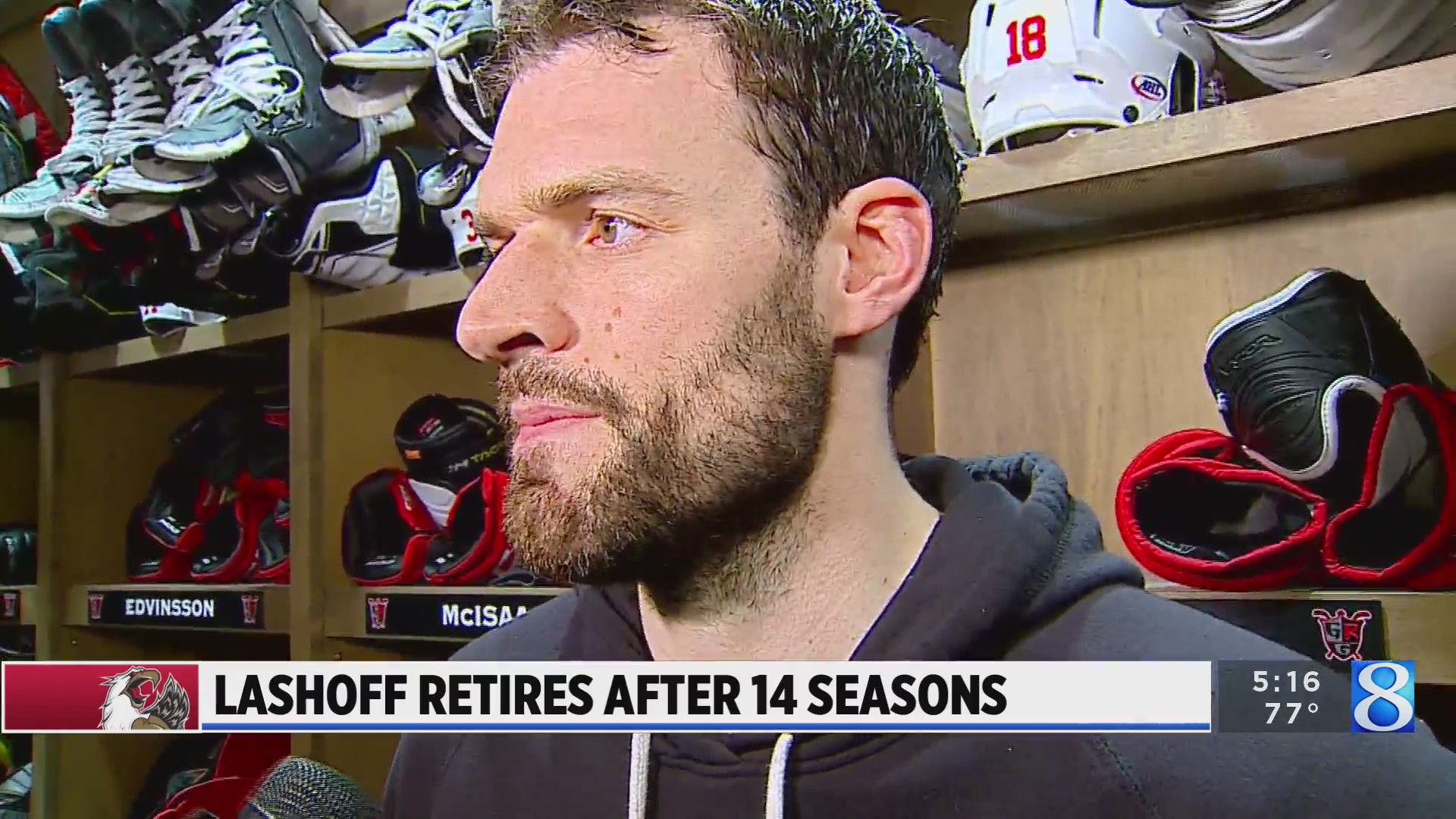 Longtime Griffin Brian Lashoff to retire at season’s end – WOODTV.com